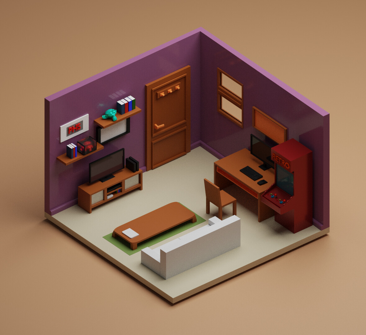 ArtStation - LowPoly modeling practice