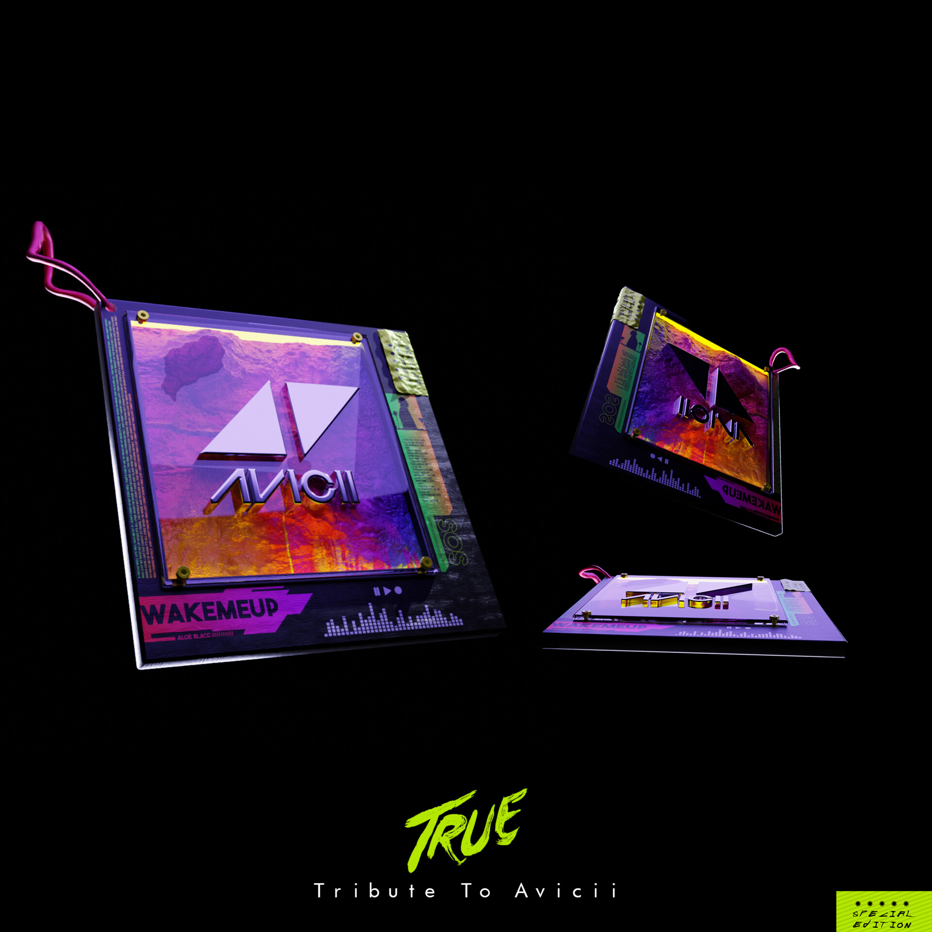 ArtStation - 3D Album Design For Avicii