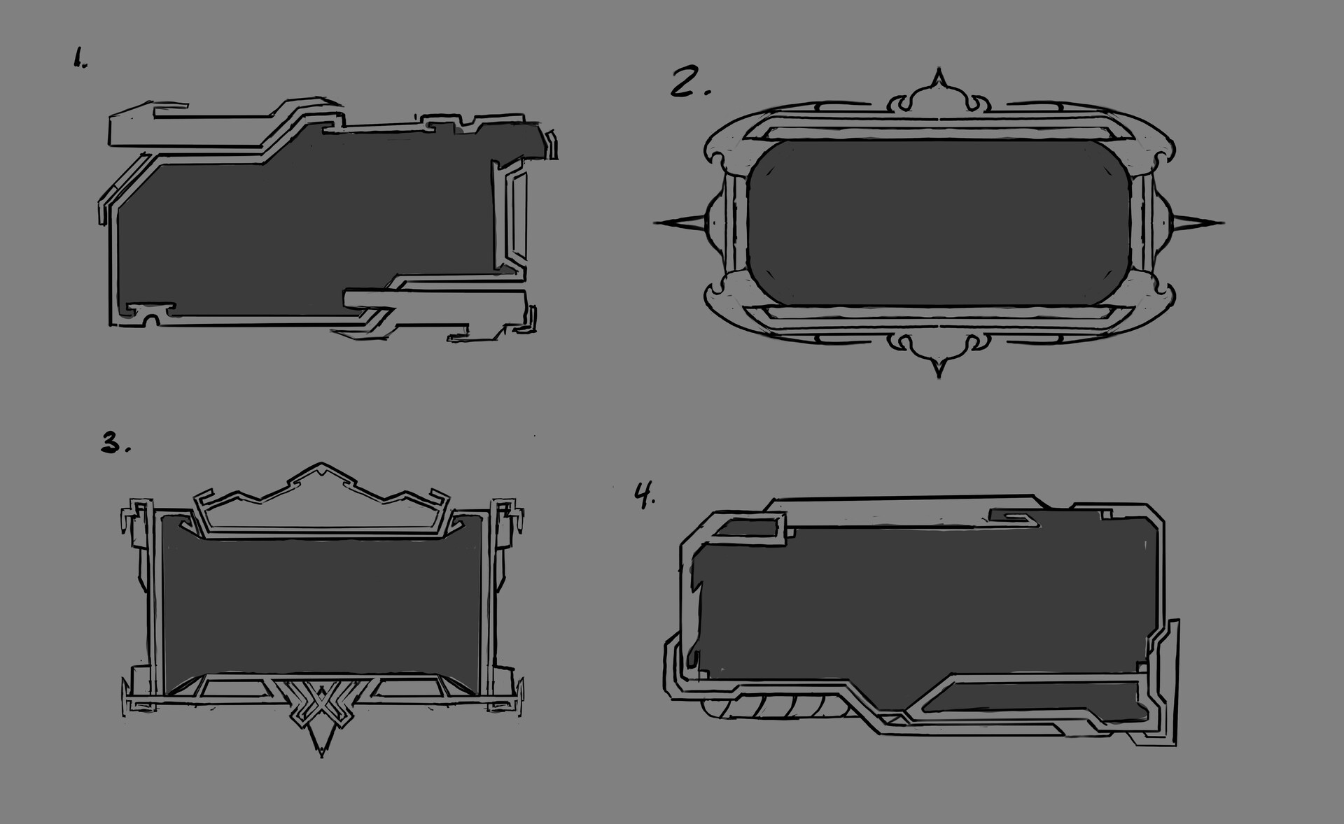 ArtStation - UI sketches
