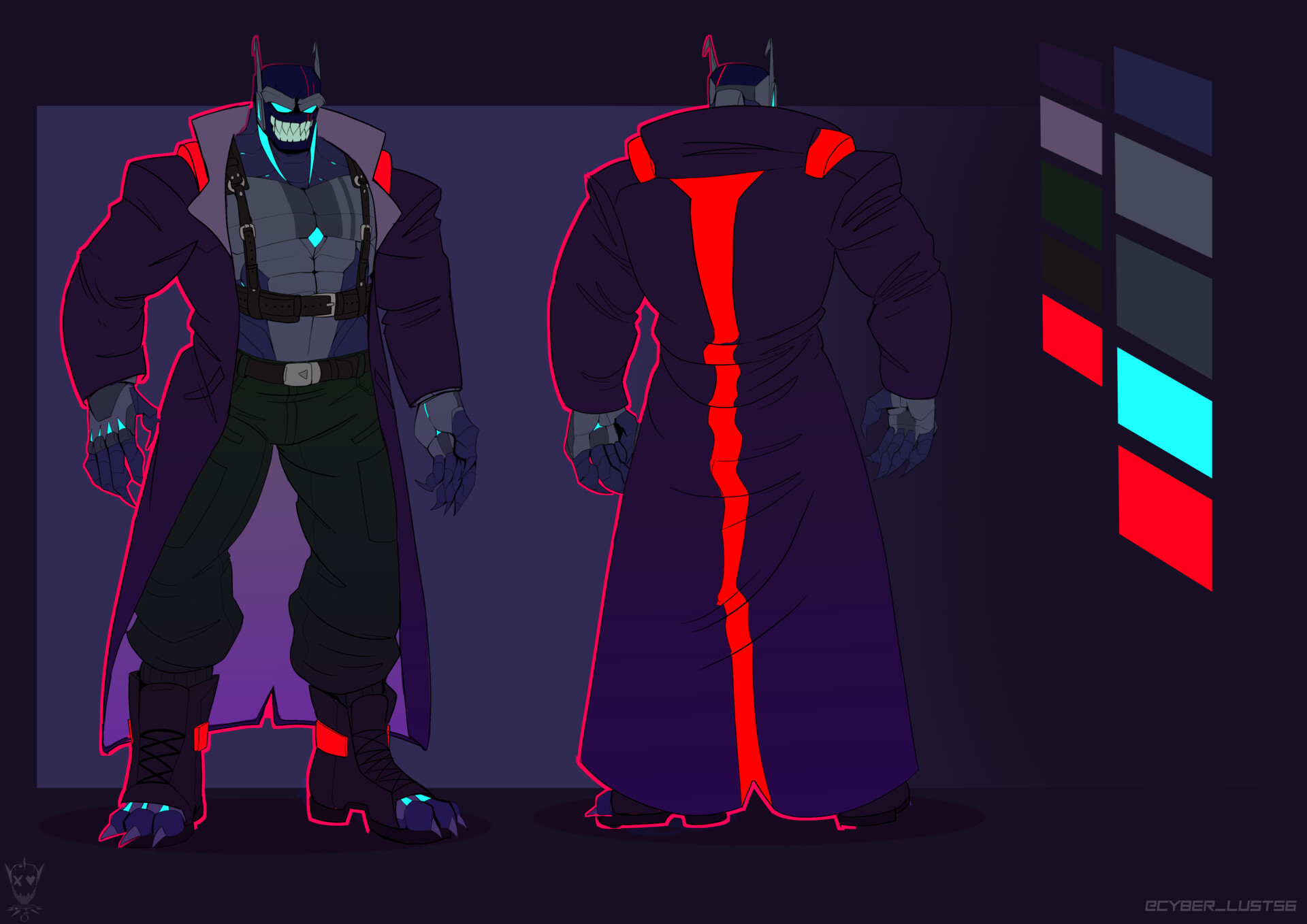 ArtStation - original character reference sheet