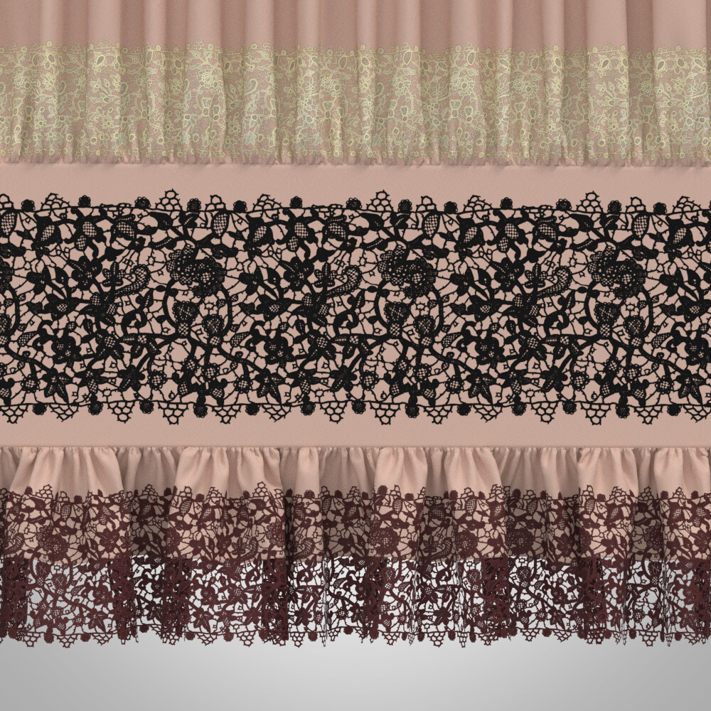 ArtStation - Lace Trim Asset