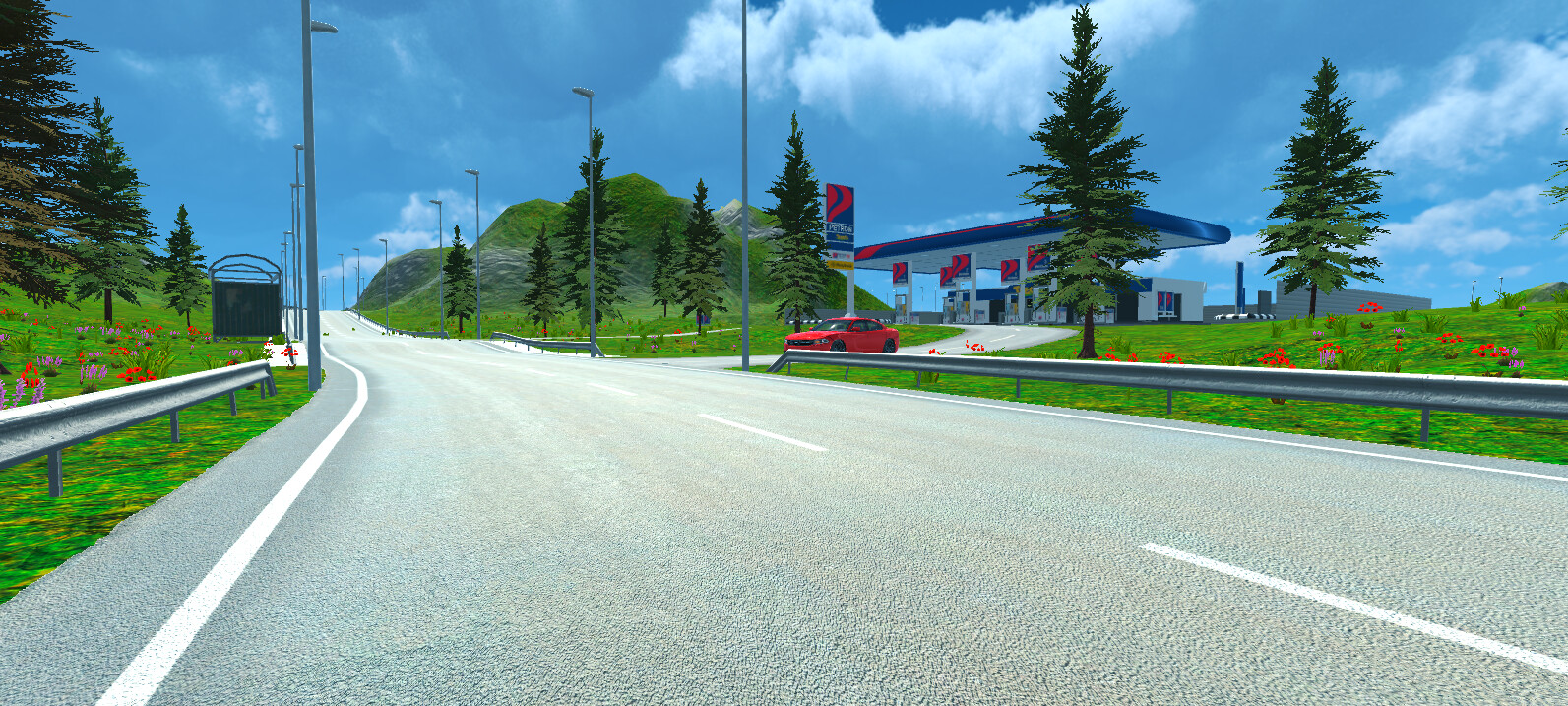 ArtStation - Taxi Game Highway Environment