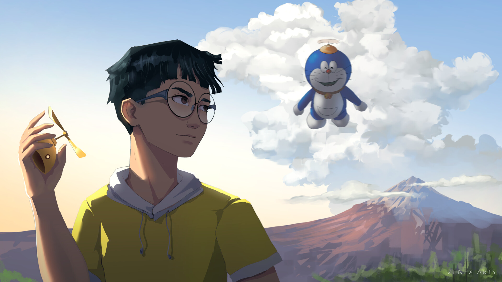 Artstation Doraemon And Nobita Fanart
