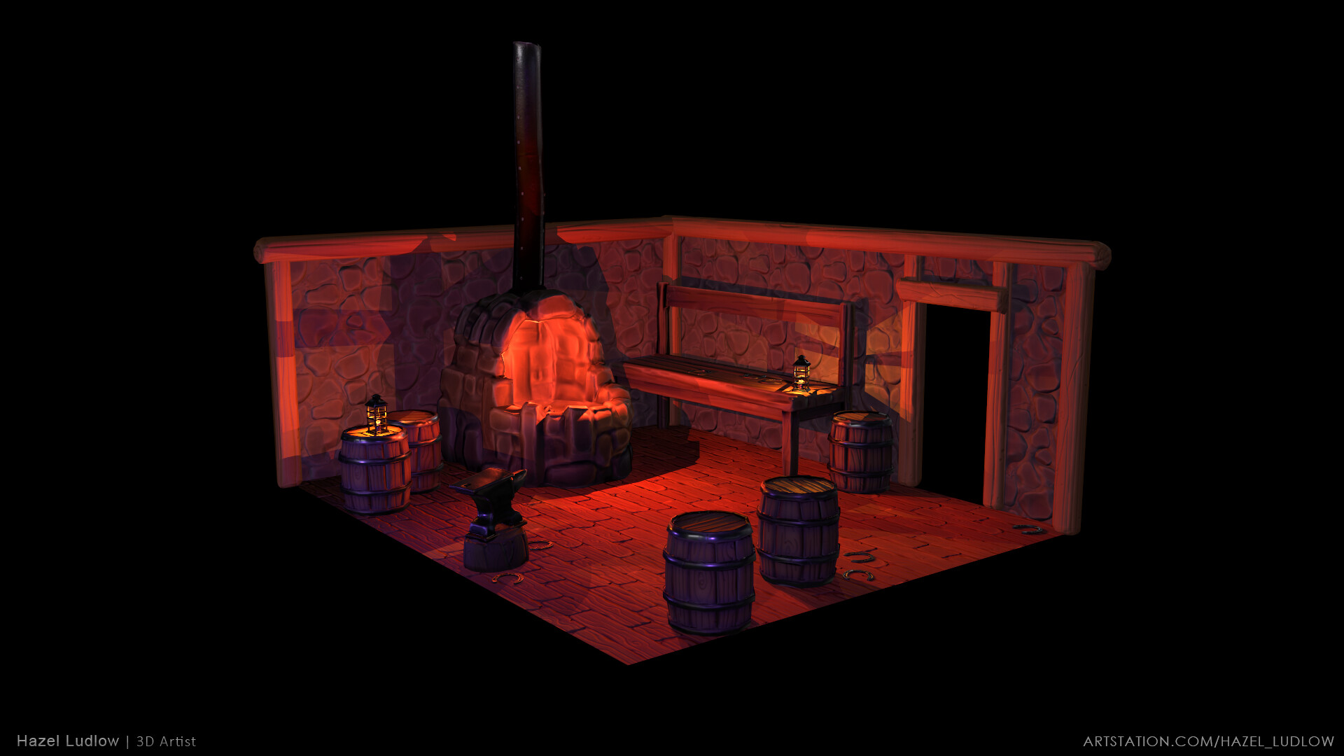 ArtStation - Blacksmith - environment assesment