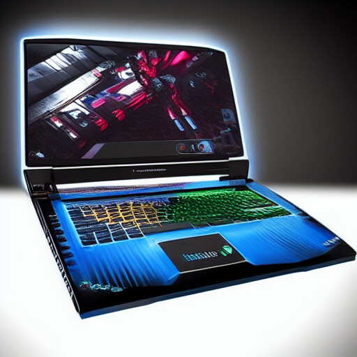 ArtStation - Futuristic gaming laptop