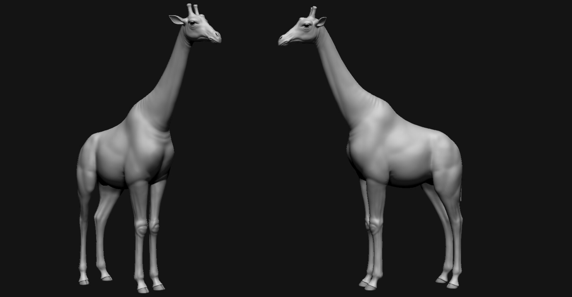 ArtStation - Giraffe study sculpt WIP