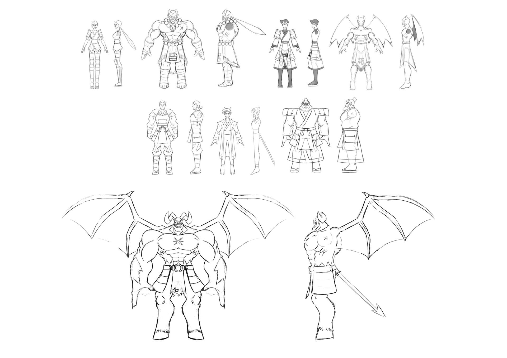 ArtStation - BladeBound Character Turnarounds