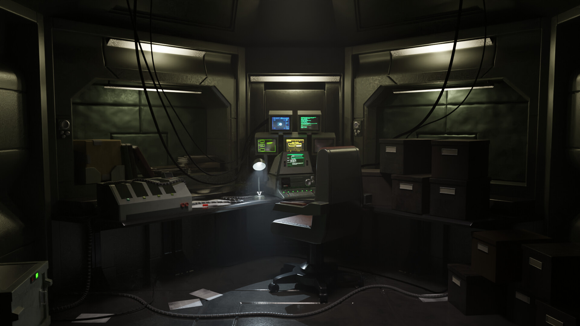 ArtStation - Alien Isolation Inspired 3D Environment