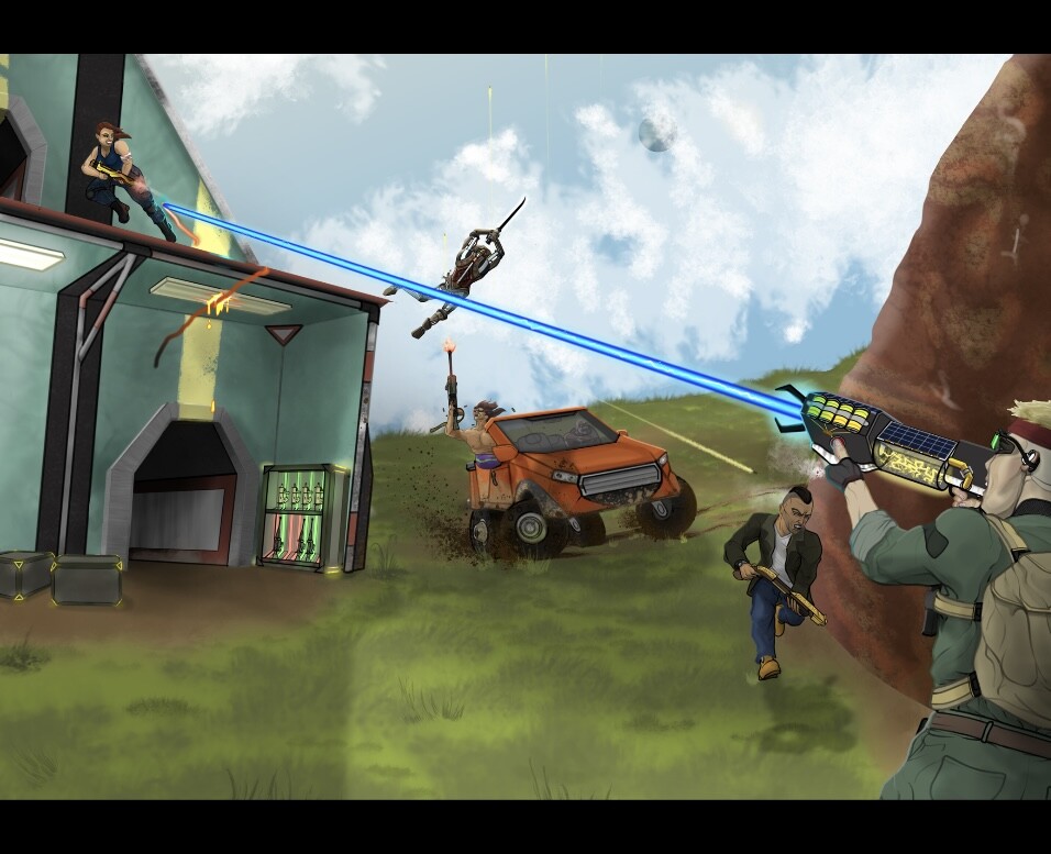 ArtStation - Shooter Illustration