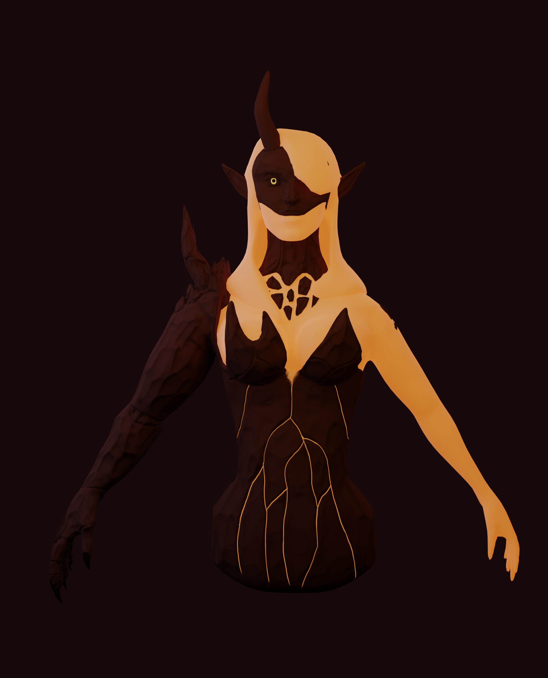 ArtStation - lava woman