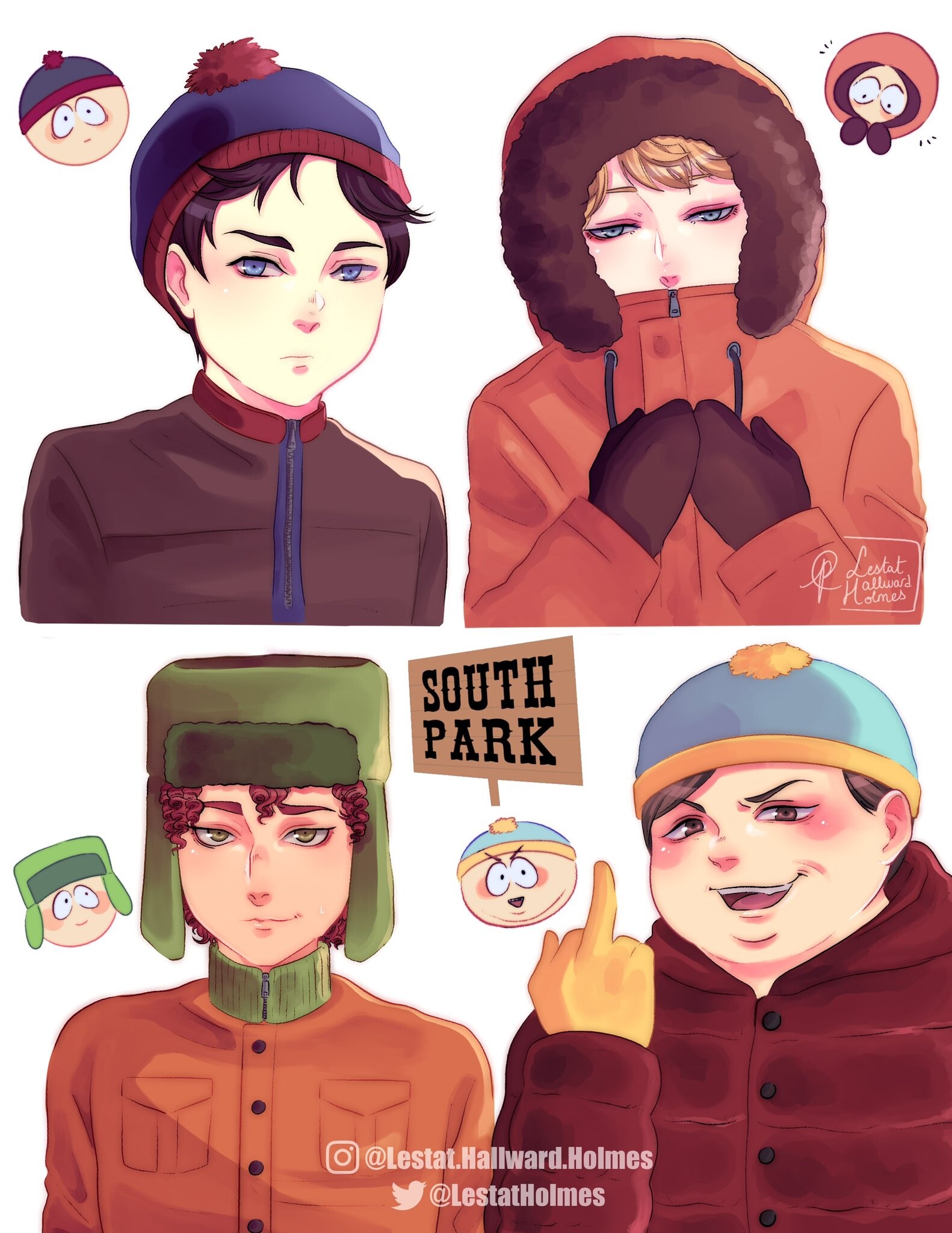 ArtStation - South Park portraits