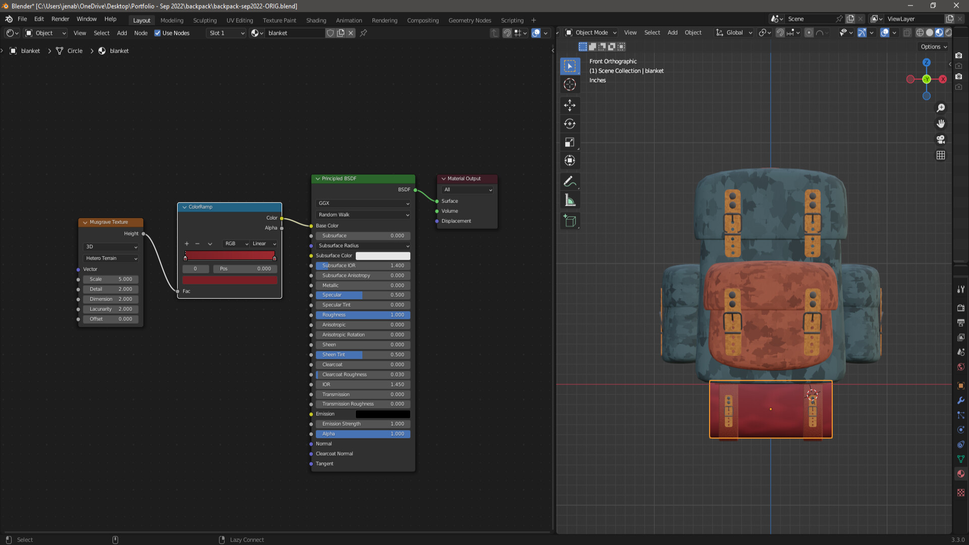Jen S Abbott - Stylized Backpack