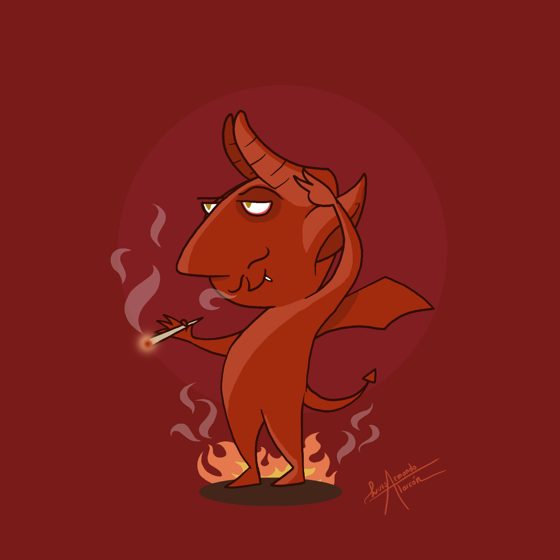 ArtStation - Smoking Weed