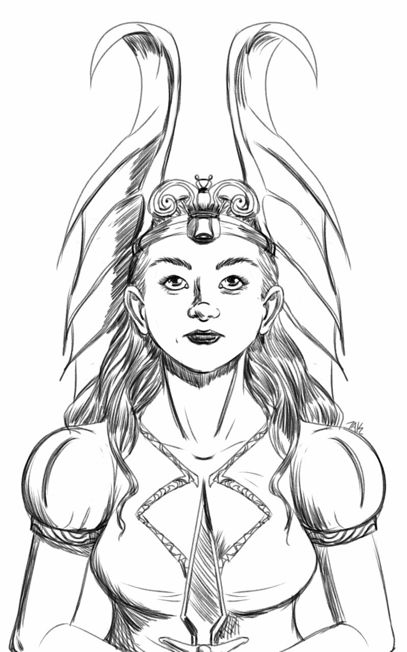 ArtStation - Daily Sketch: Princess Adelyn