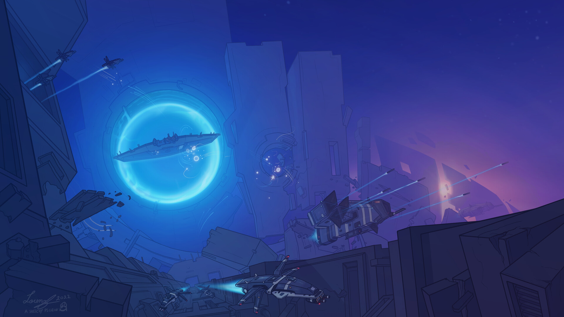 ArtStation - 1st place Homeworld 3 trailer art contest 2022