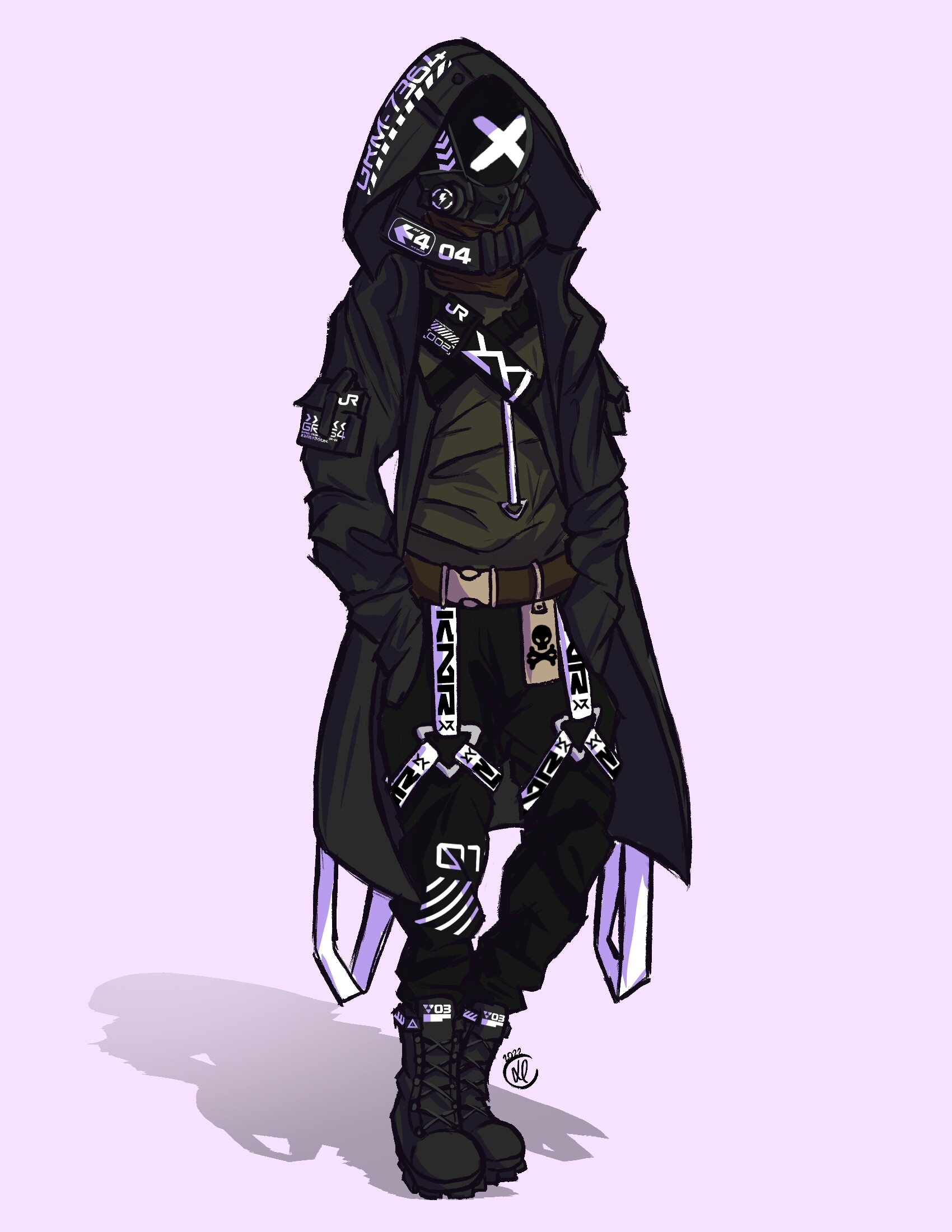 ArtStation - Techwear outfit