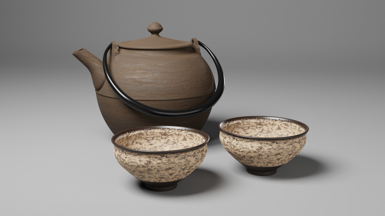 ArtStation - Japanese Tea Set