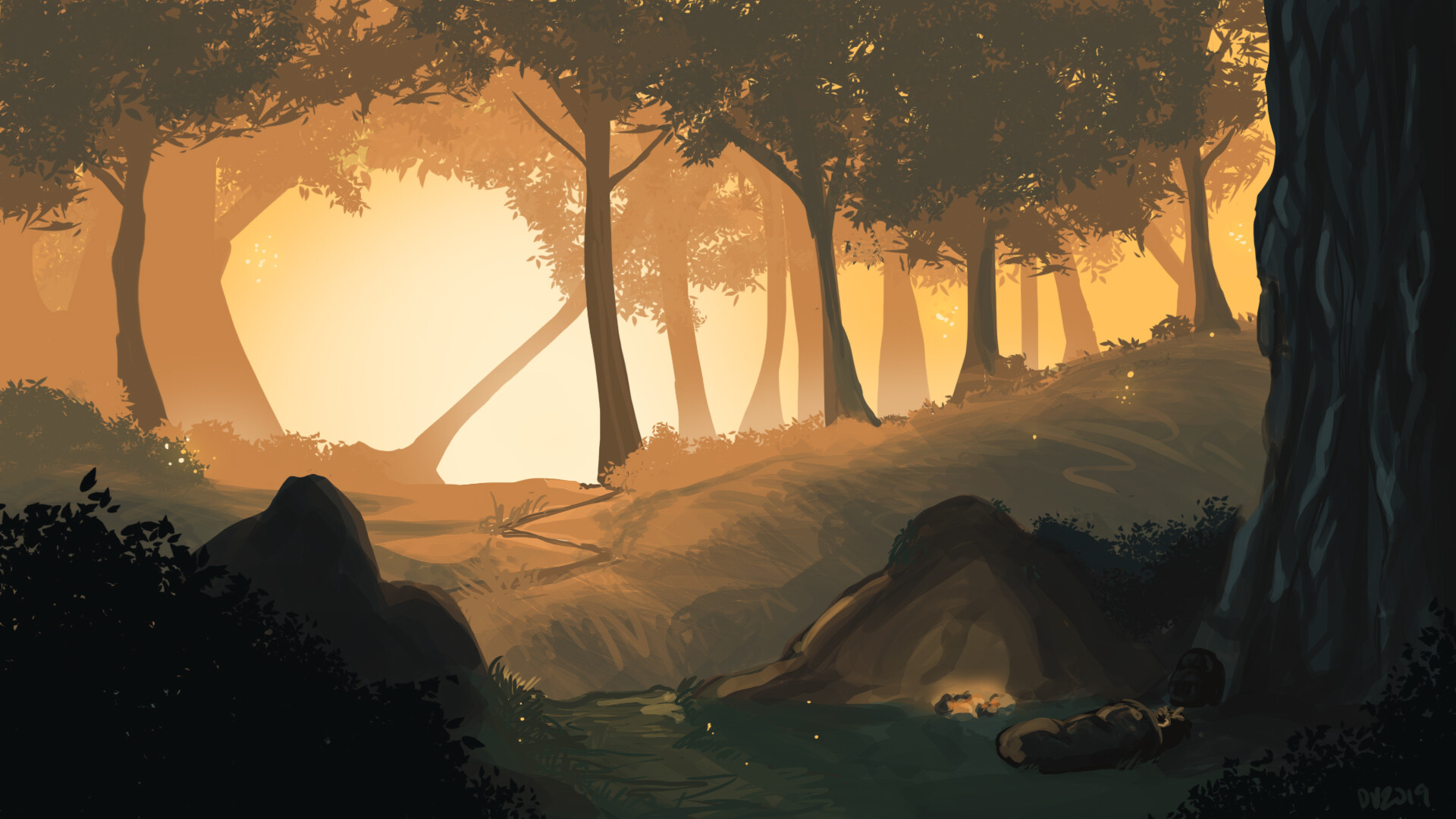 ArtStation - Morning in the Sablewood