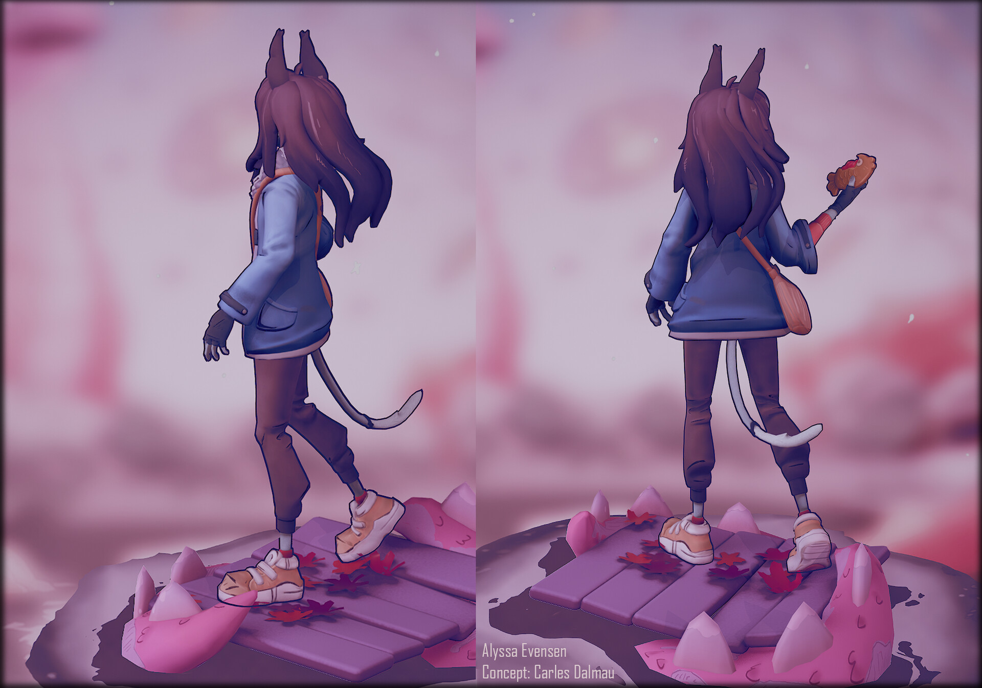 Alyssa Evensen - Zombie Cat Girl WIP