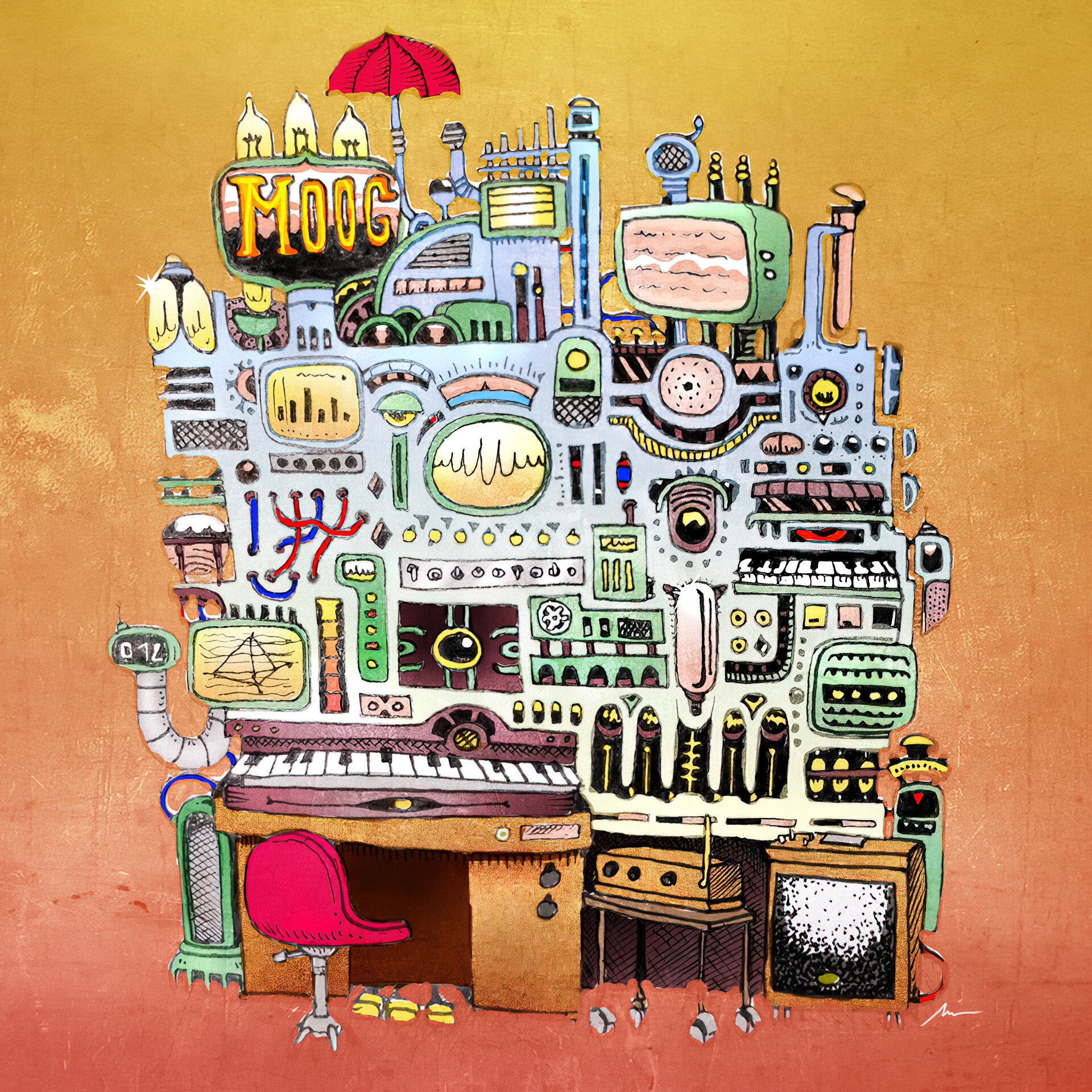 ArtStation - Tribute to the moog