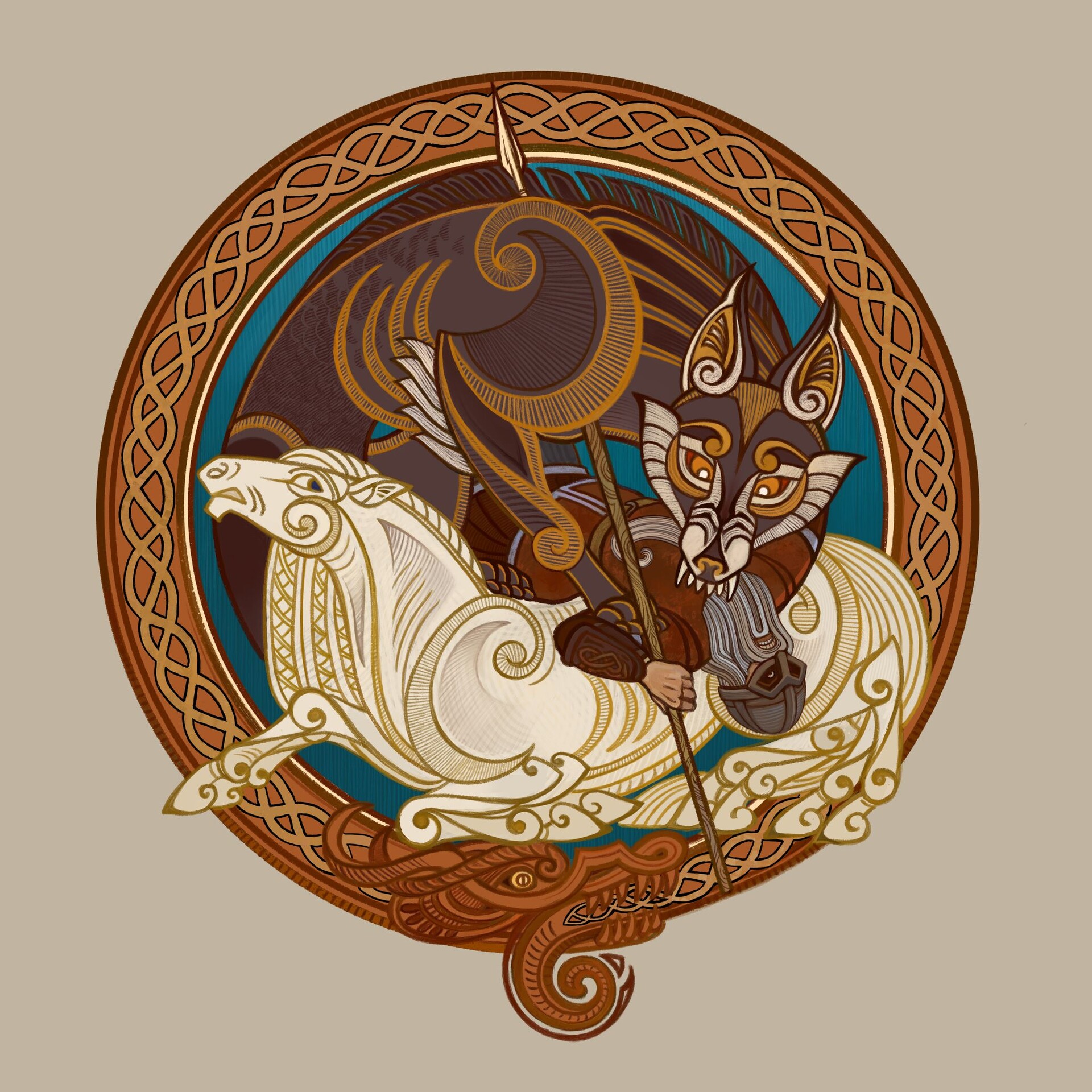 ArtStation - Odin's death\ design