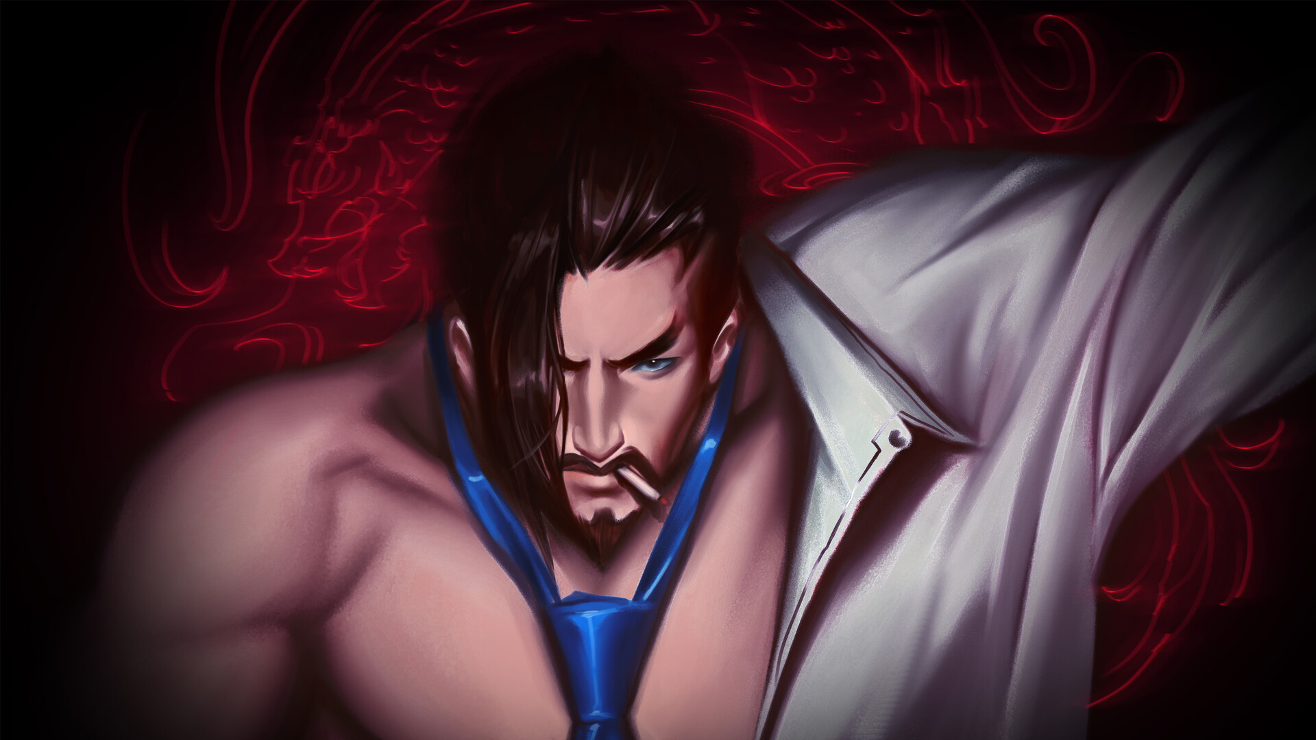 ArtStation - Scion Hanzo Fan Art - Overwatch