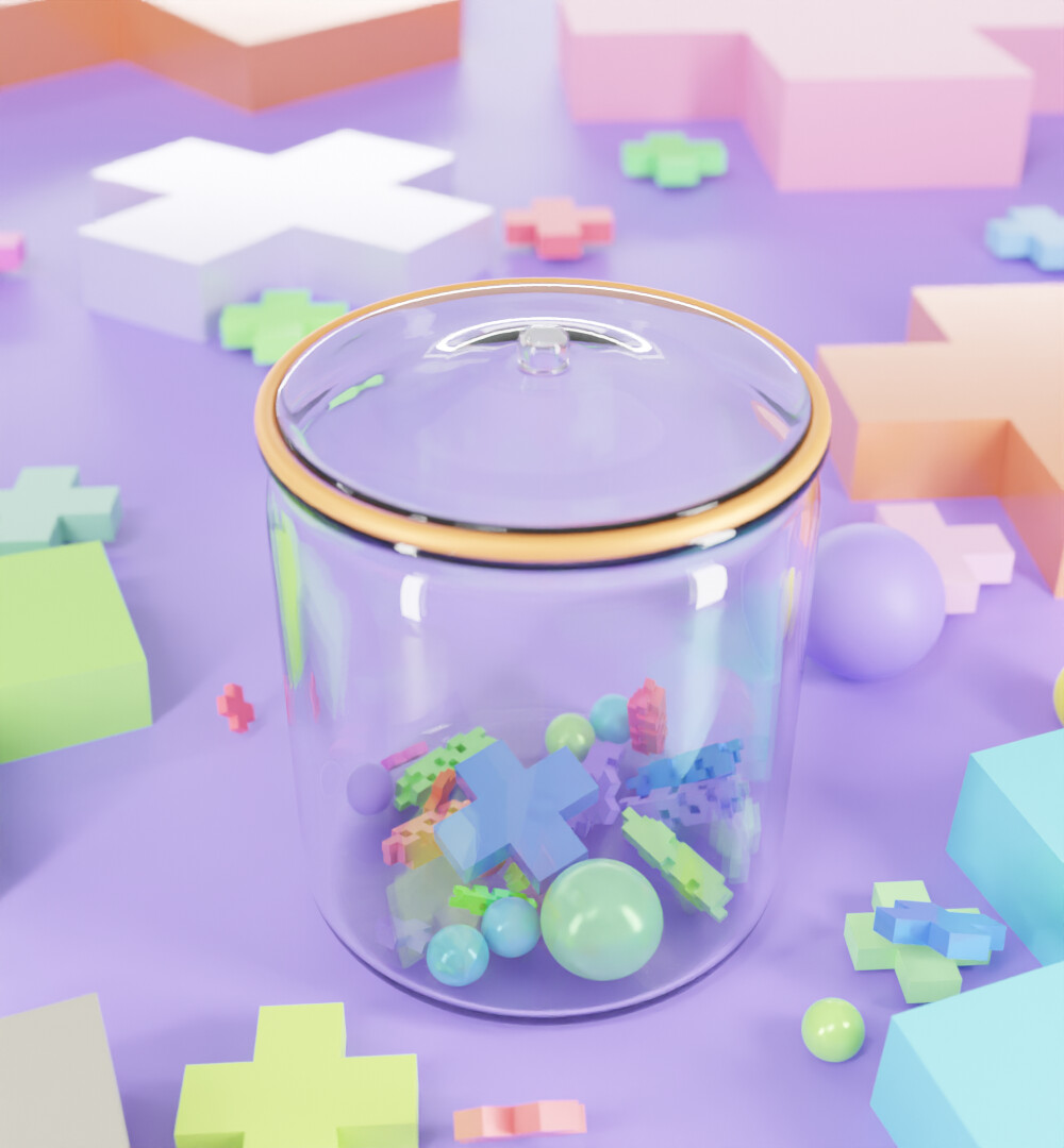 ArtStation - Candy Container - Motion Graphic