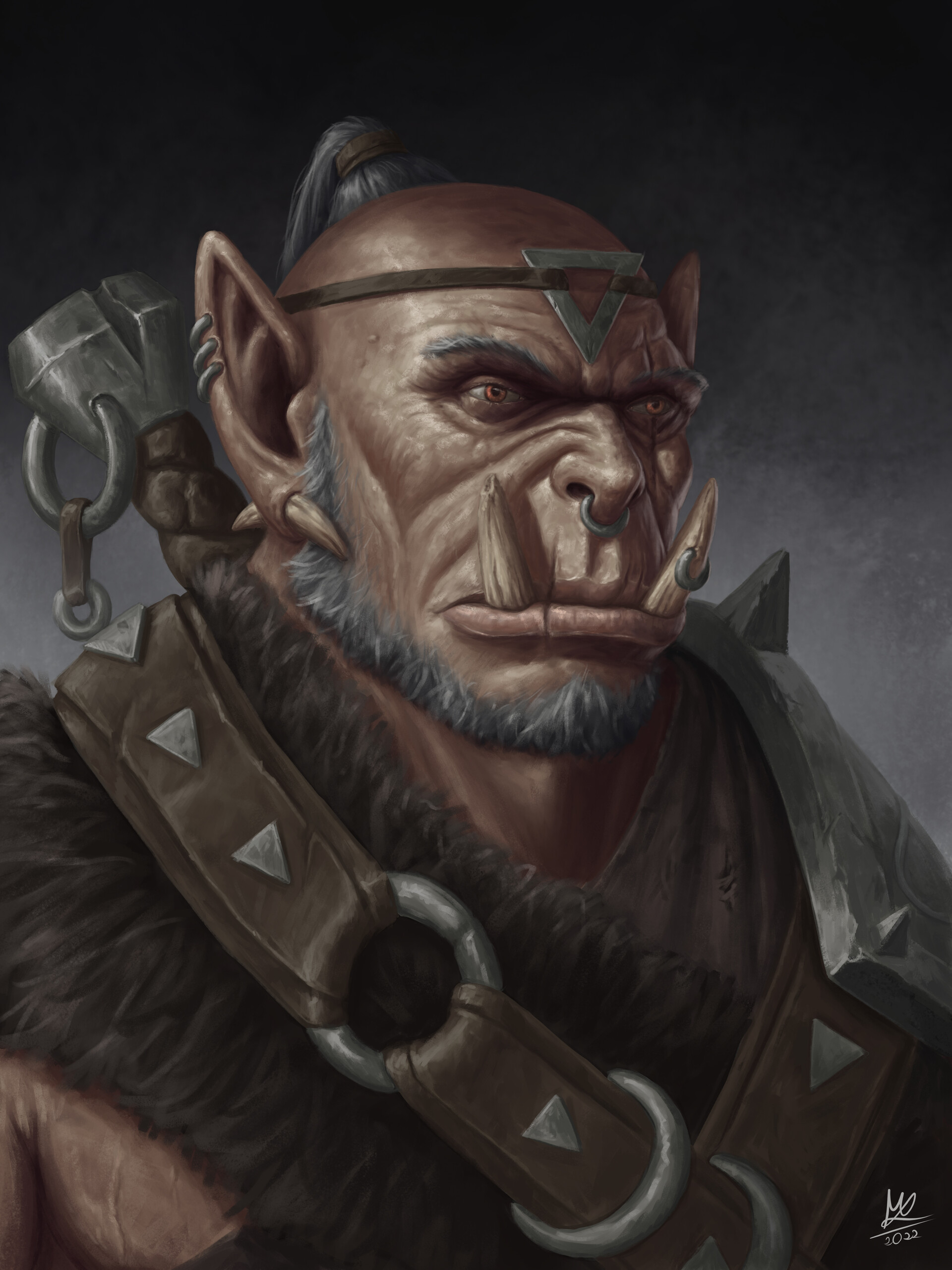 ArtStation - Orc portrait