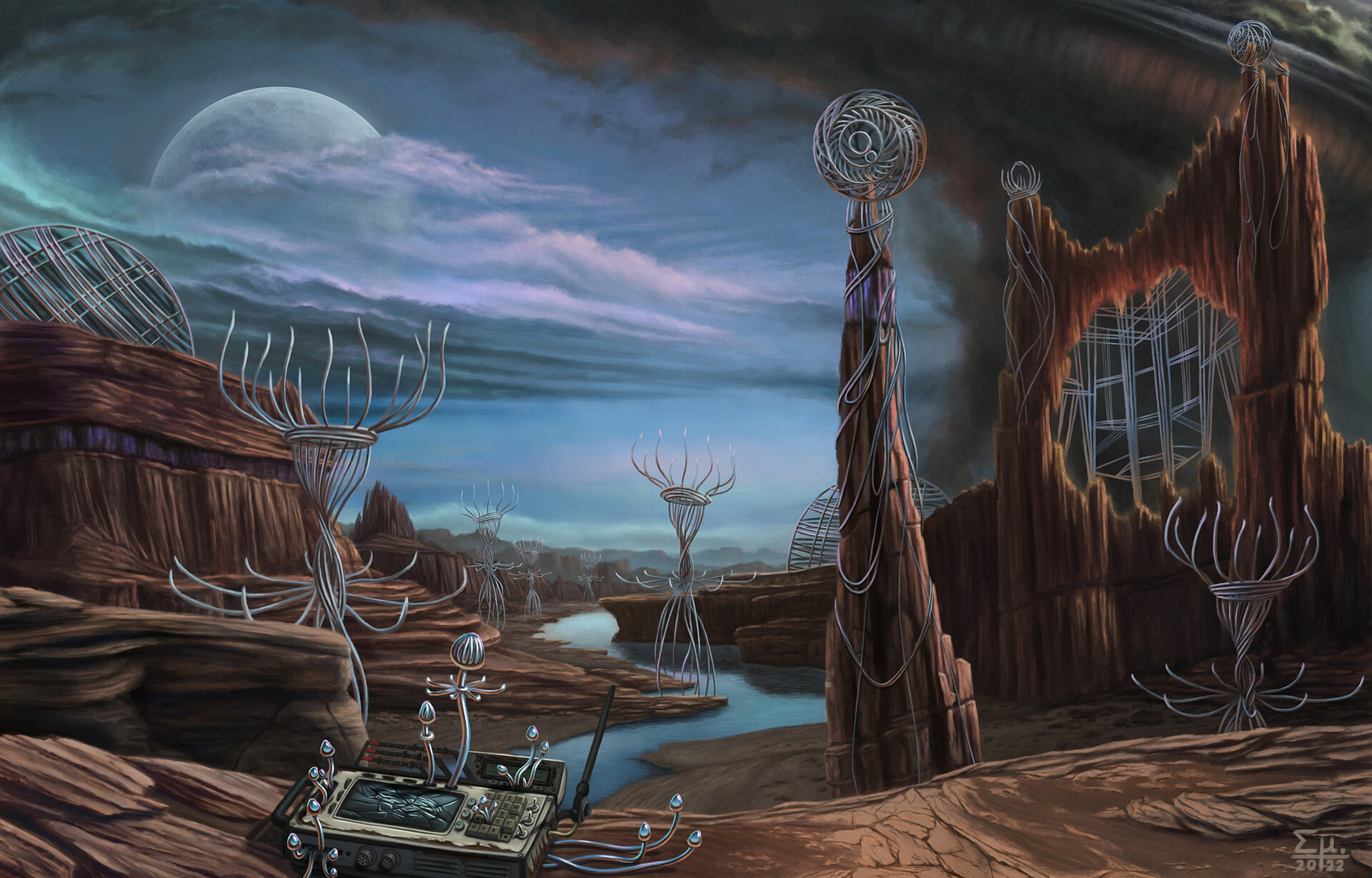 Metal Forest by Emmett Maxwell : r/ImaginaryWastelands