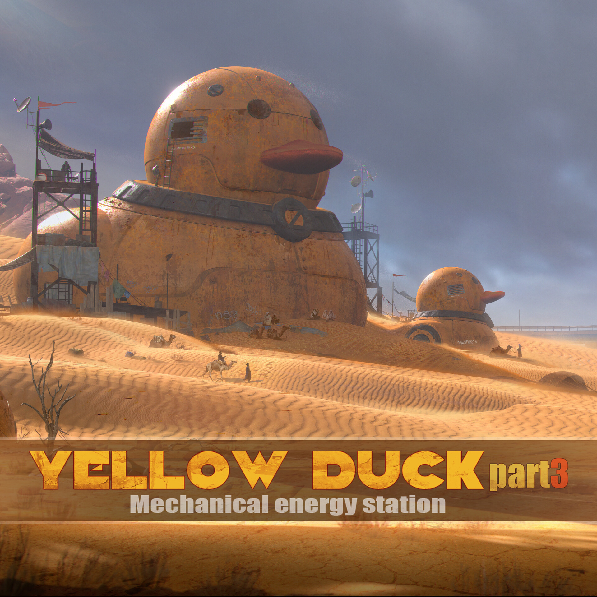 ArtStation - YELLOW DUCK_part3.小黄鸭_沙漠