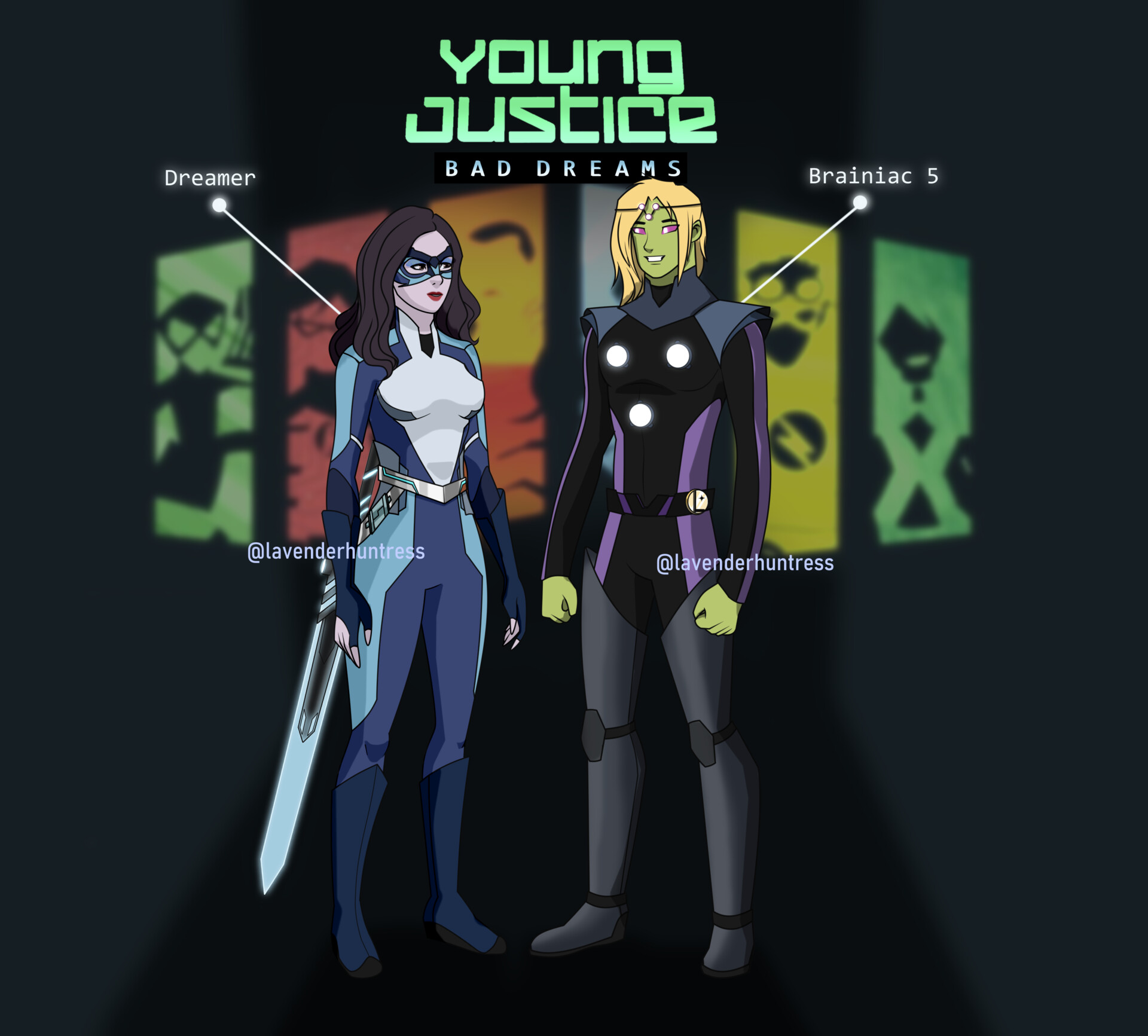 ArtStation - Young Justice. CW Brainiac 5 & Dreamer