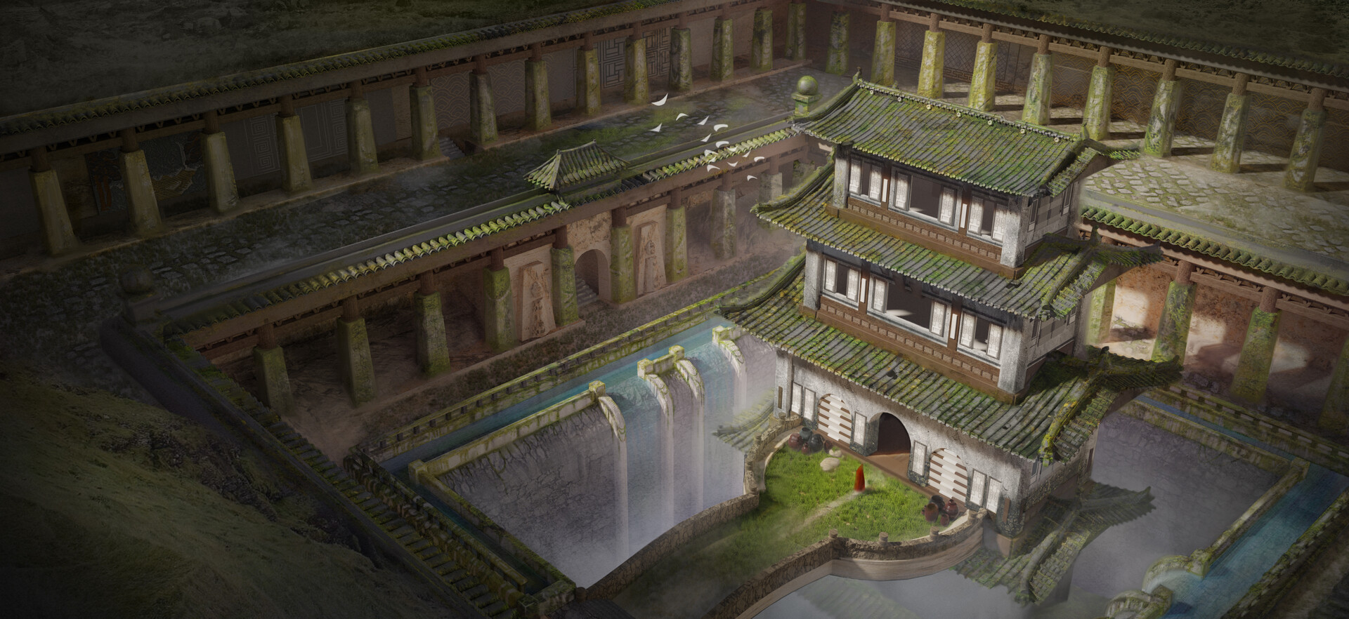 ArtStation - Old Korean Temple