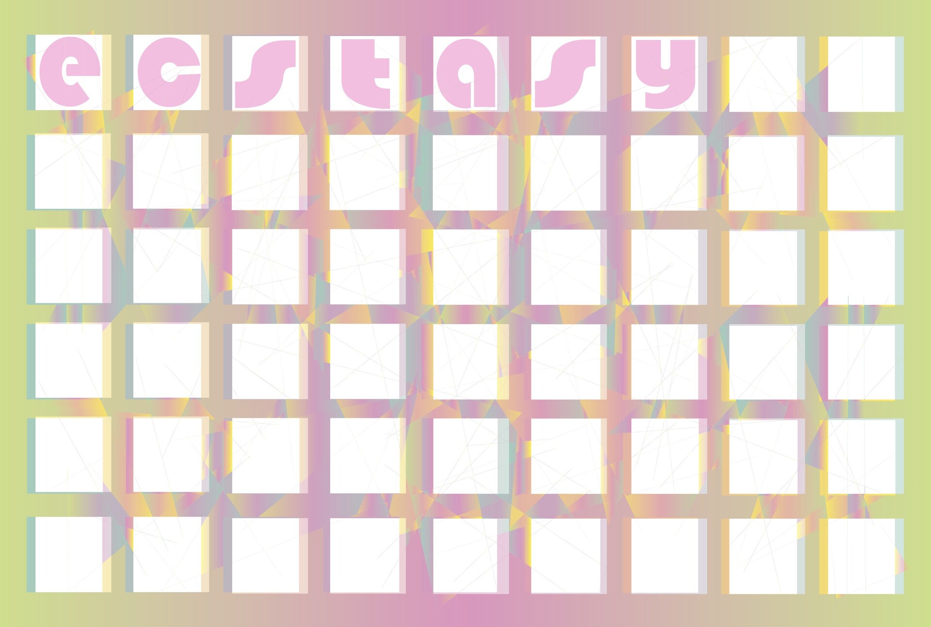 ArtStation - "Ecstasy" Postcard graphic