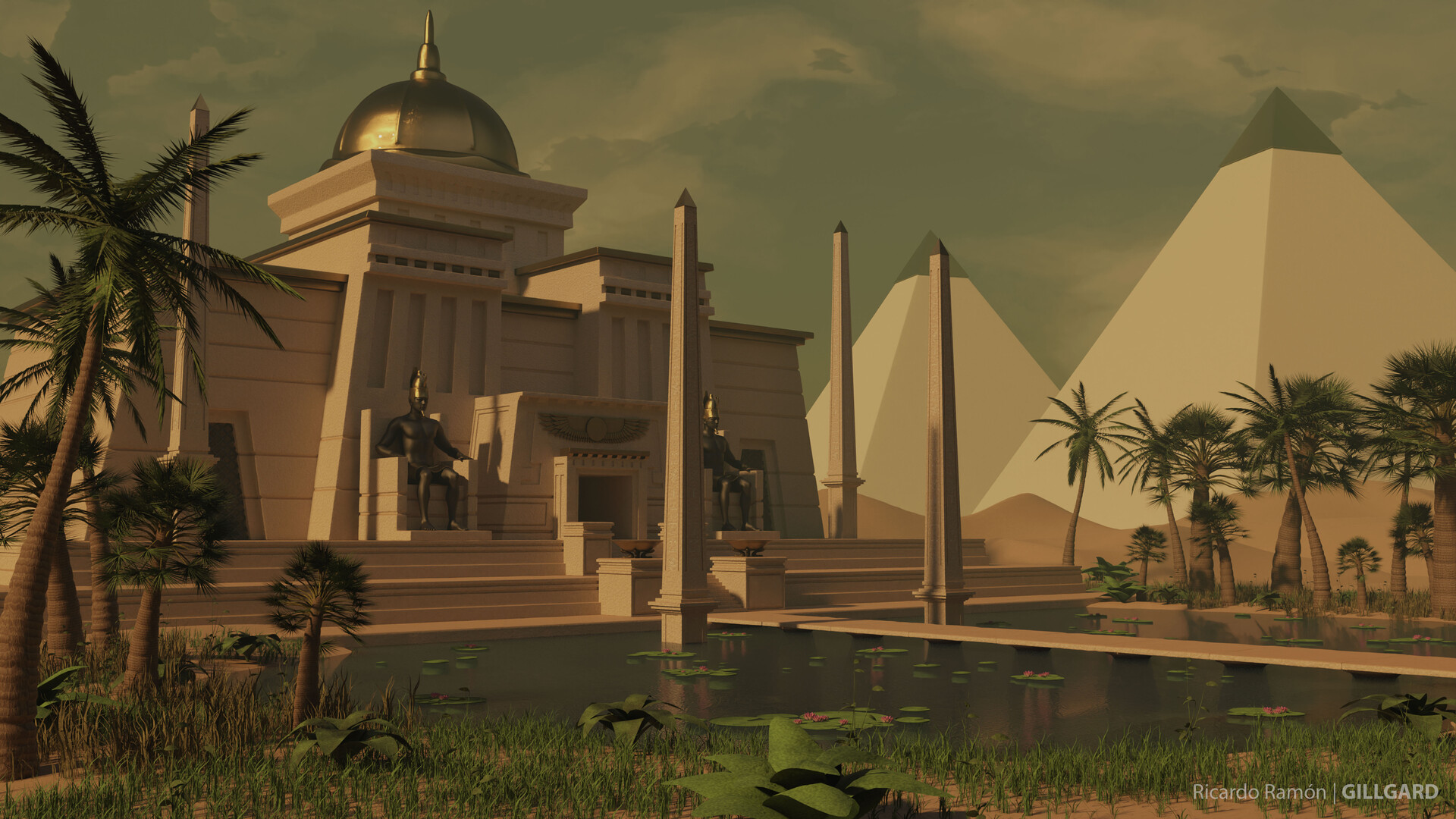 ArtStation - Environment Concept Art - The Oasis Palace