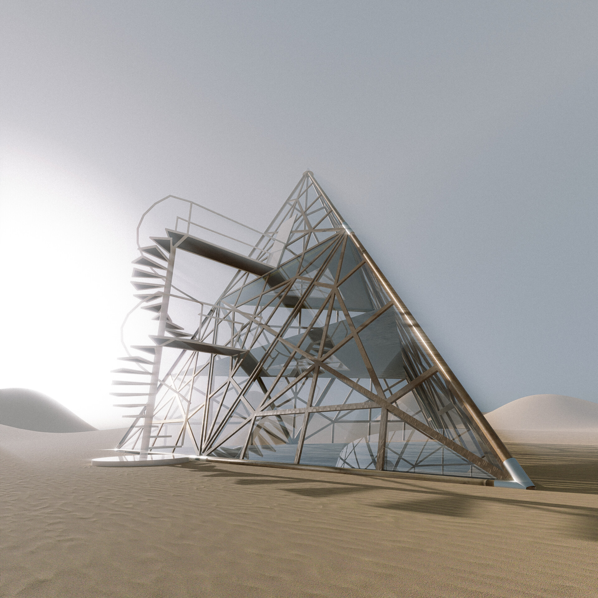 ArtStation - Pyramid House Concept