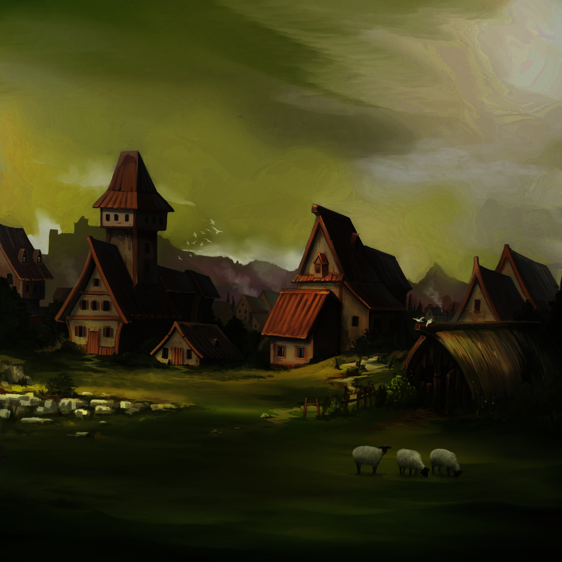 ArtStation - The Haunted Village