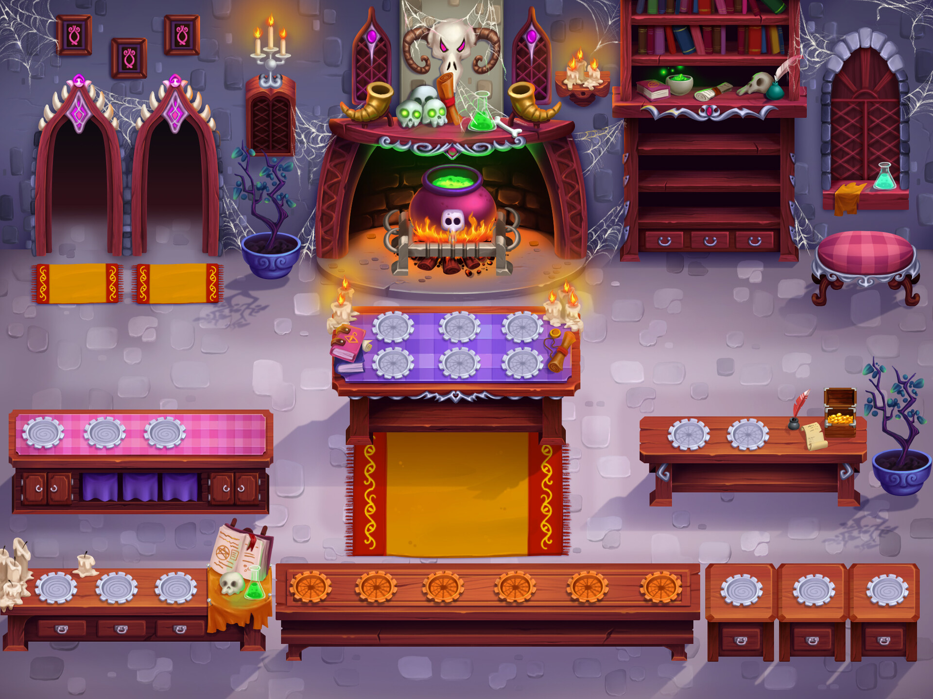 ArtStation - Top view 2d environment.