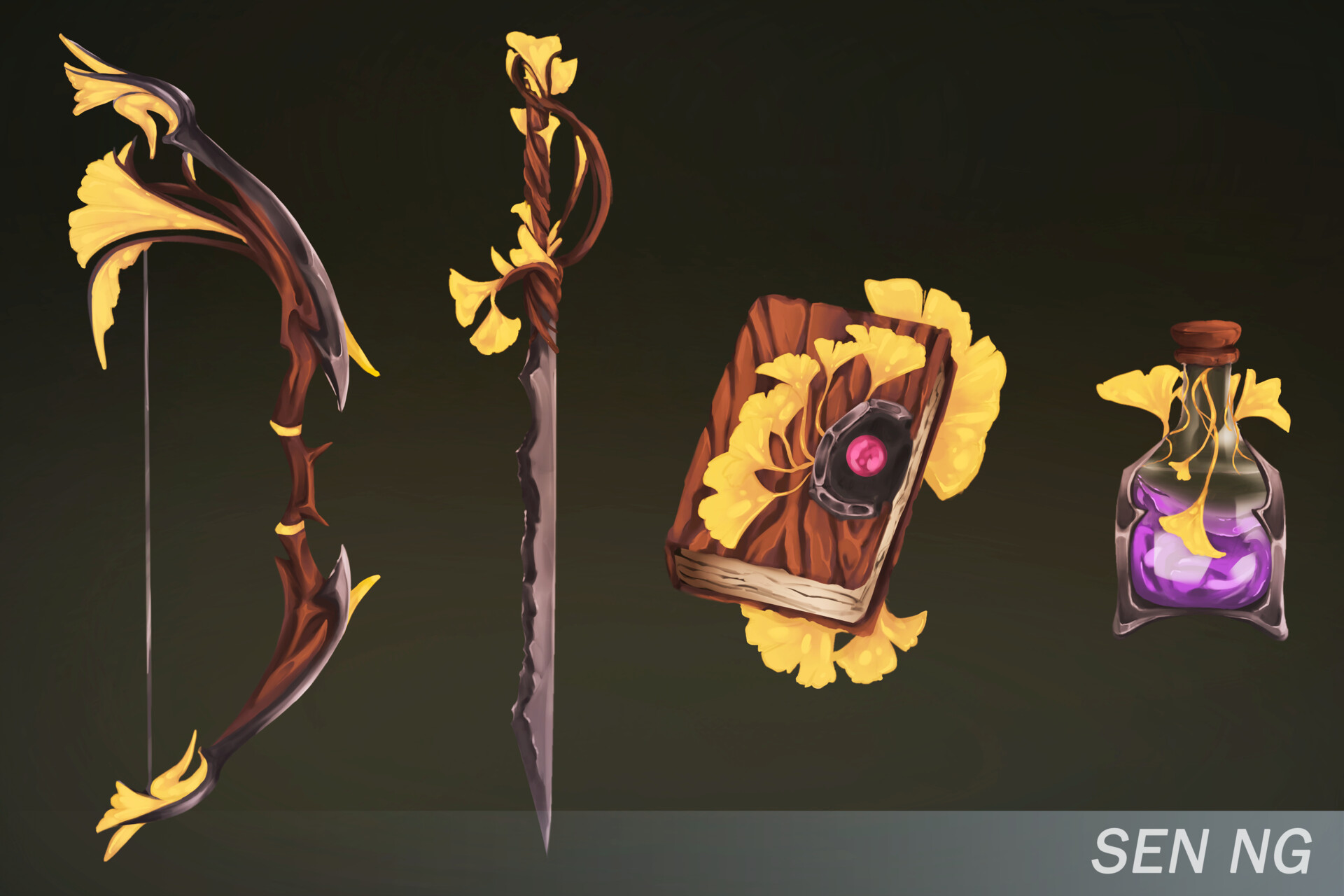 ArtStation - Ginkgo Weapon Collection