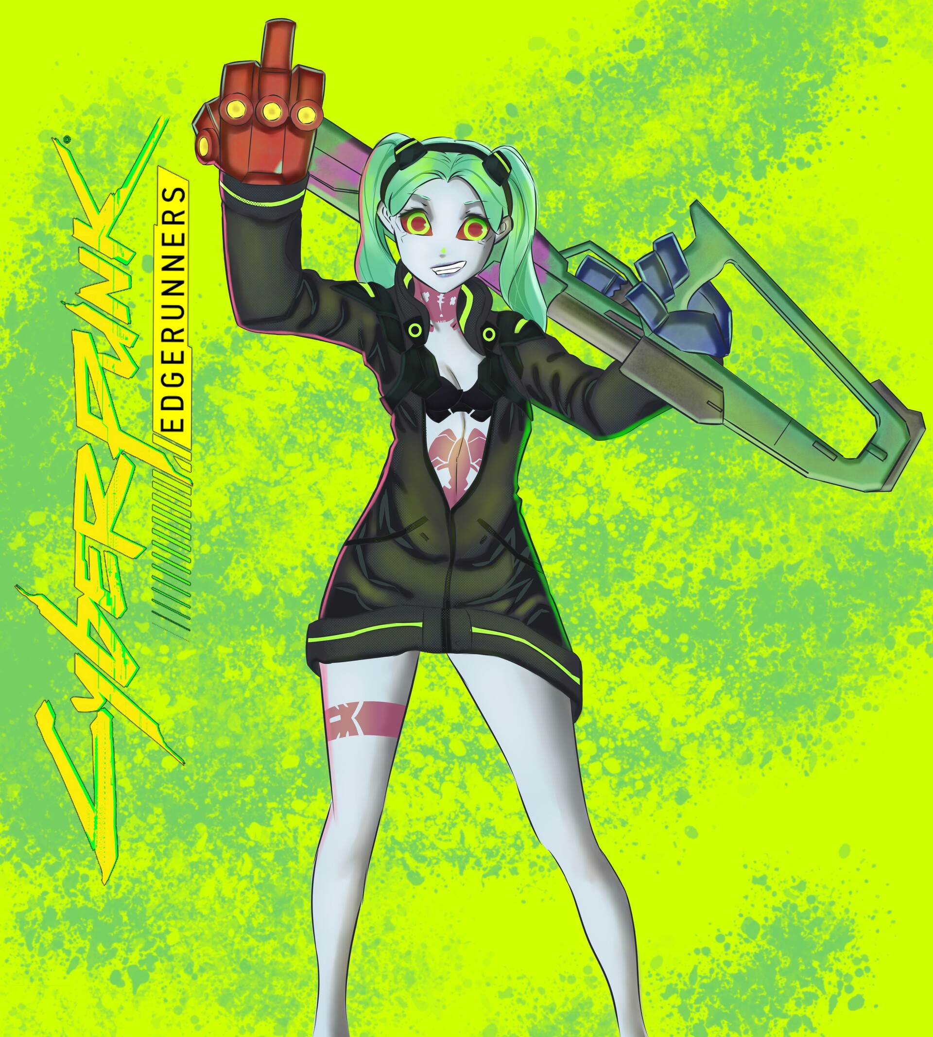 ArtStation - Rebecca from Cyberpunk Edgerunners