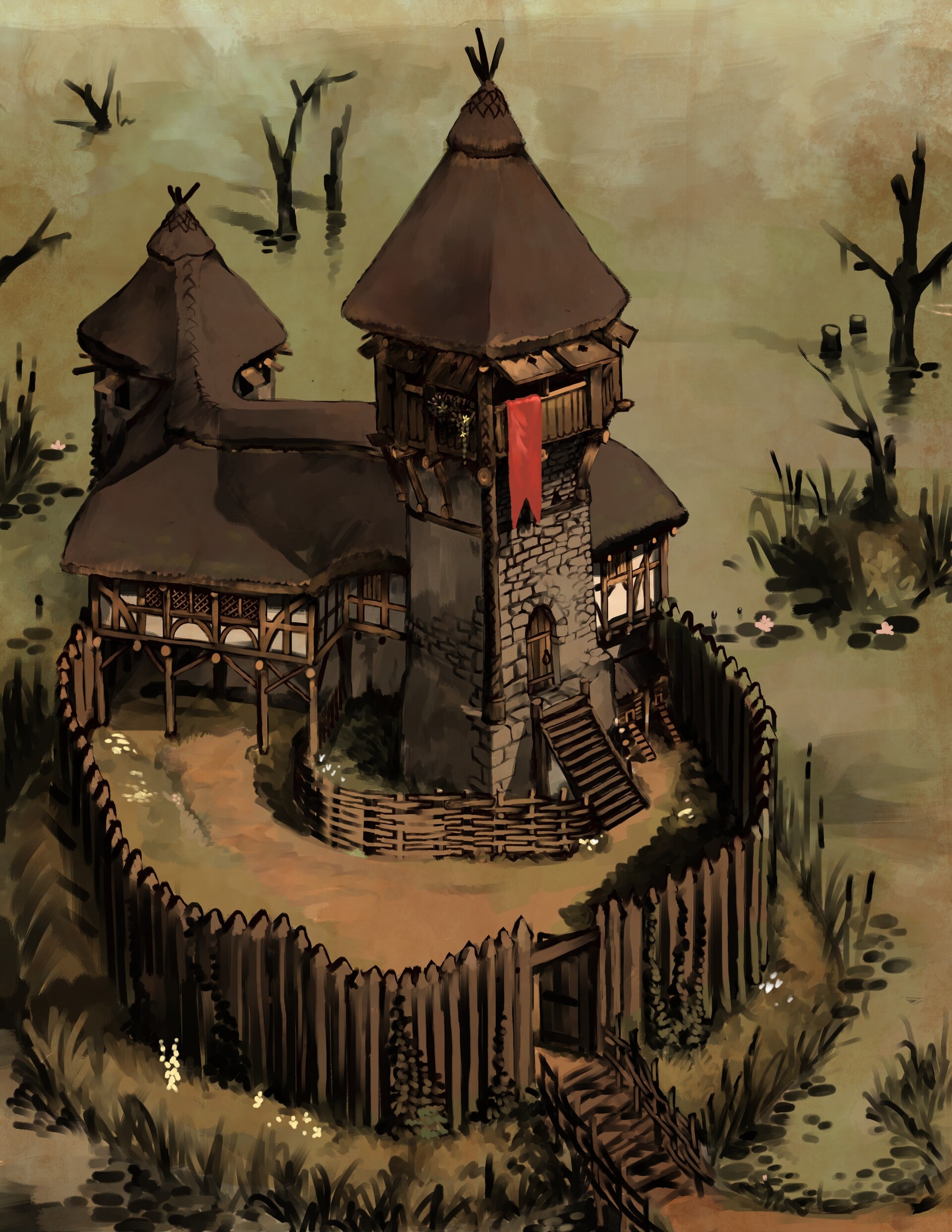 ArtStation - Swamp Castle