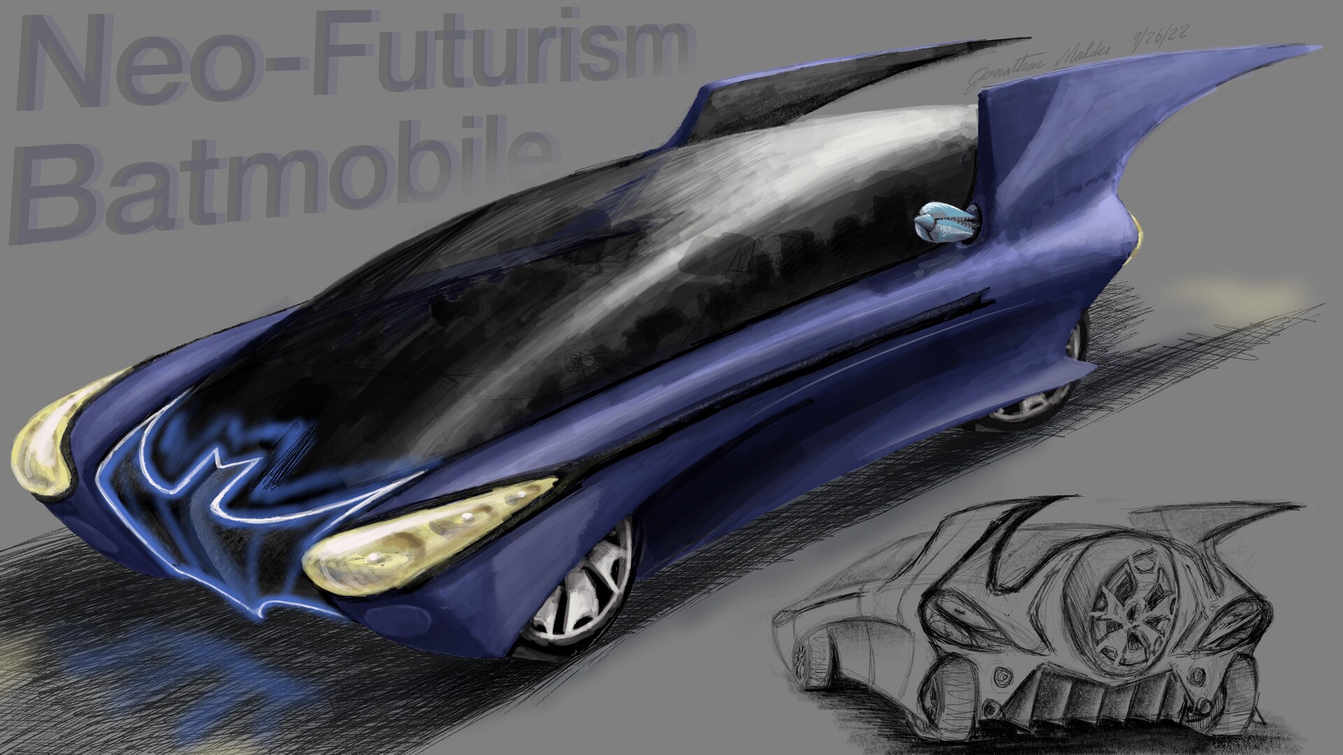 Jonathan Malski - Neo-Futurism Batmobile