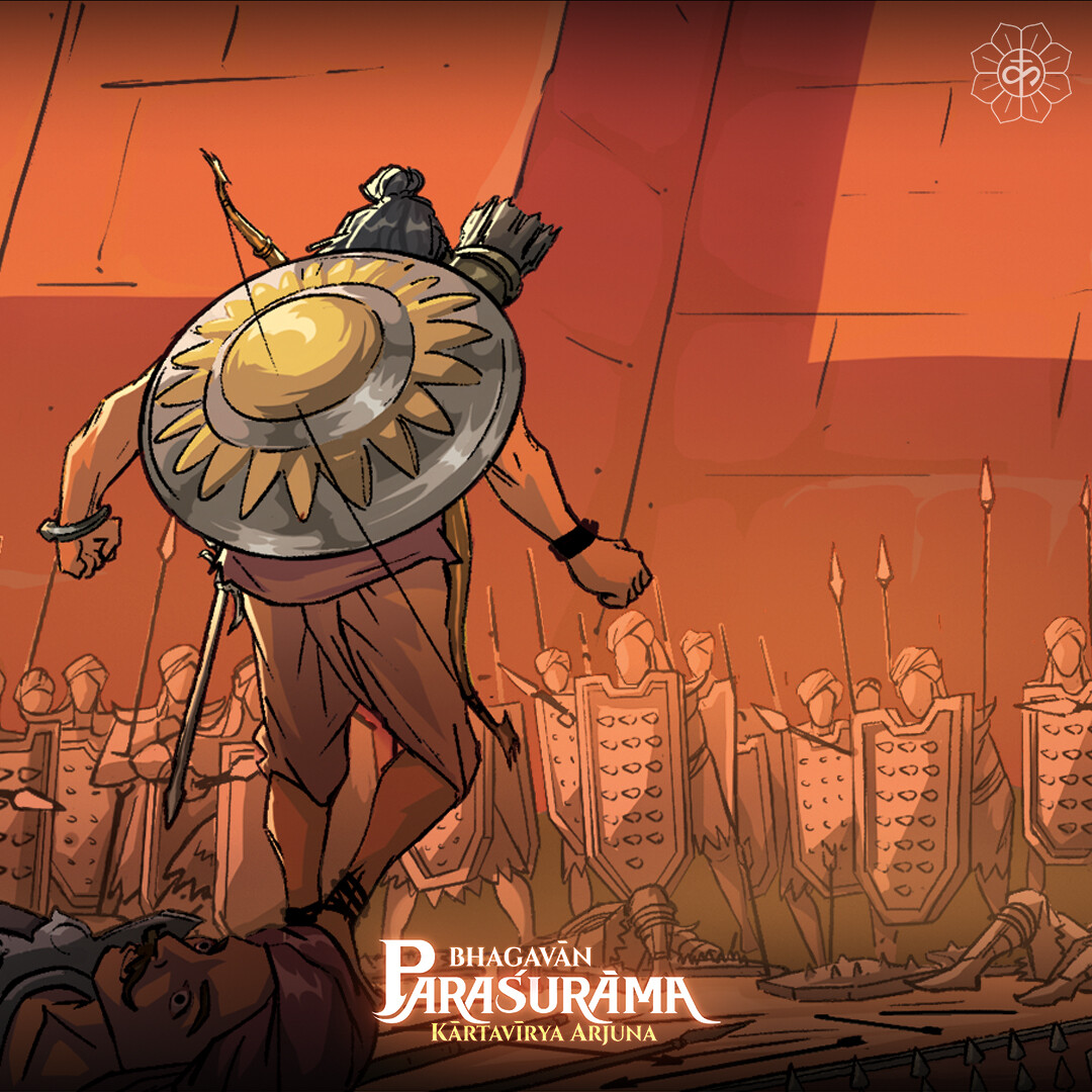 ArtStation - Bhagavan Parashurama : Kartavirya Arjuna