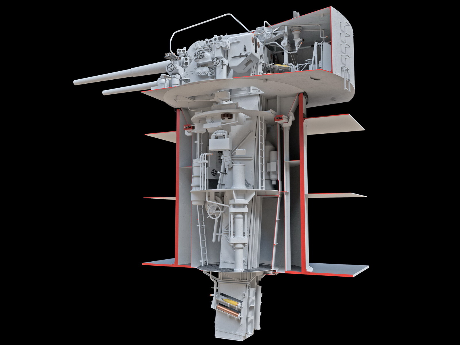 Stefan Dramiński - German naval gun 15 cm SK C/28 in the Dopp L C/34 ...