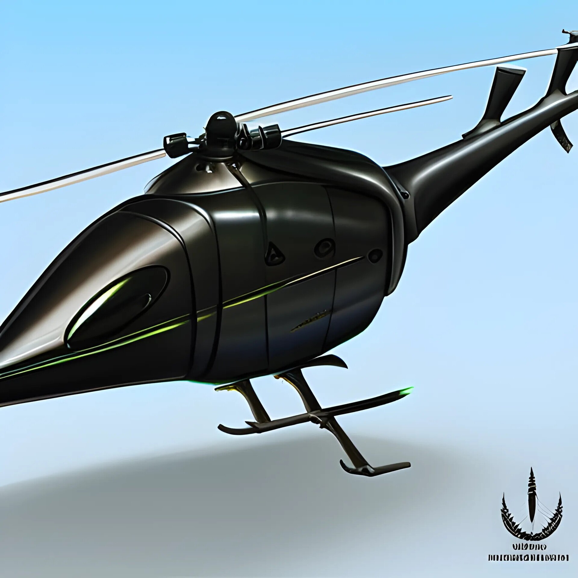 ArtStation - Sci-Fi advanced modern helicopter