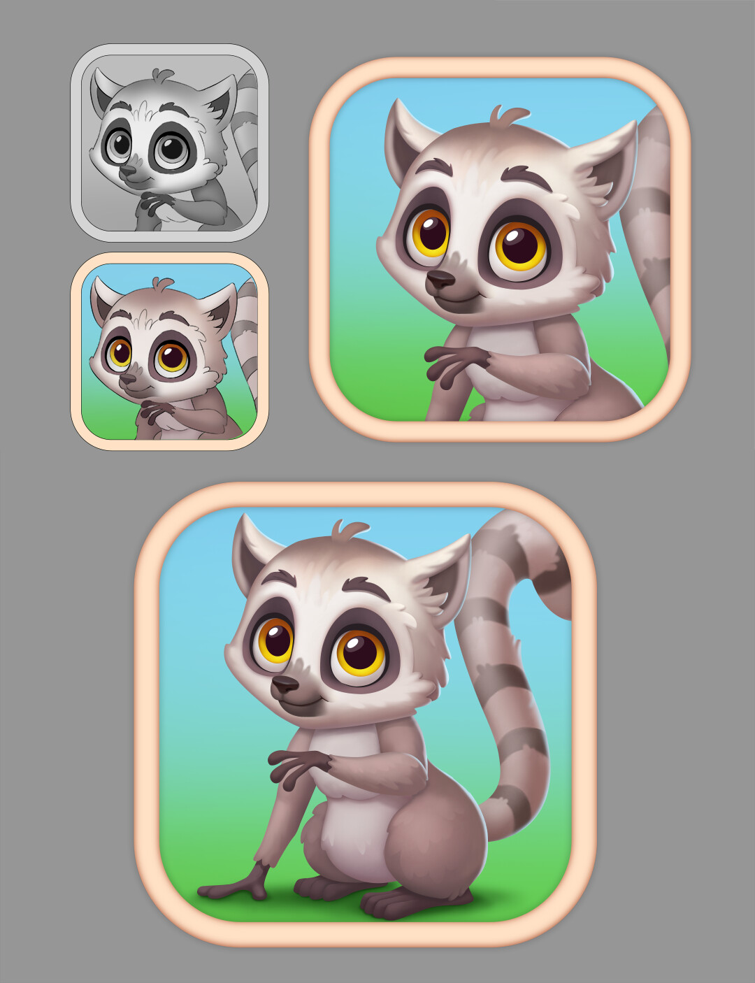ArtStation - Icon lemur