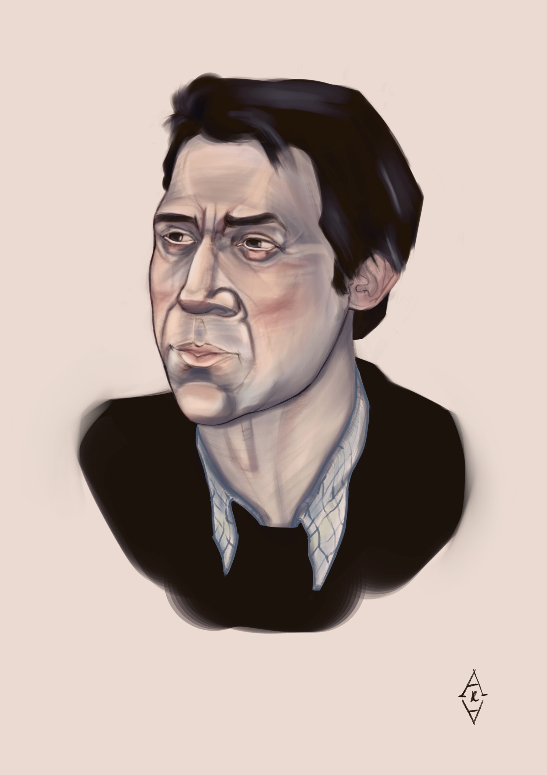 ArtStation - portraits of the stars of old Soviet movies