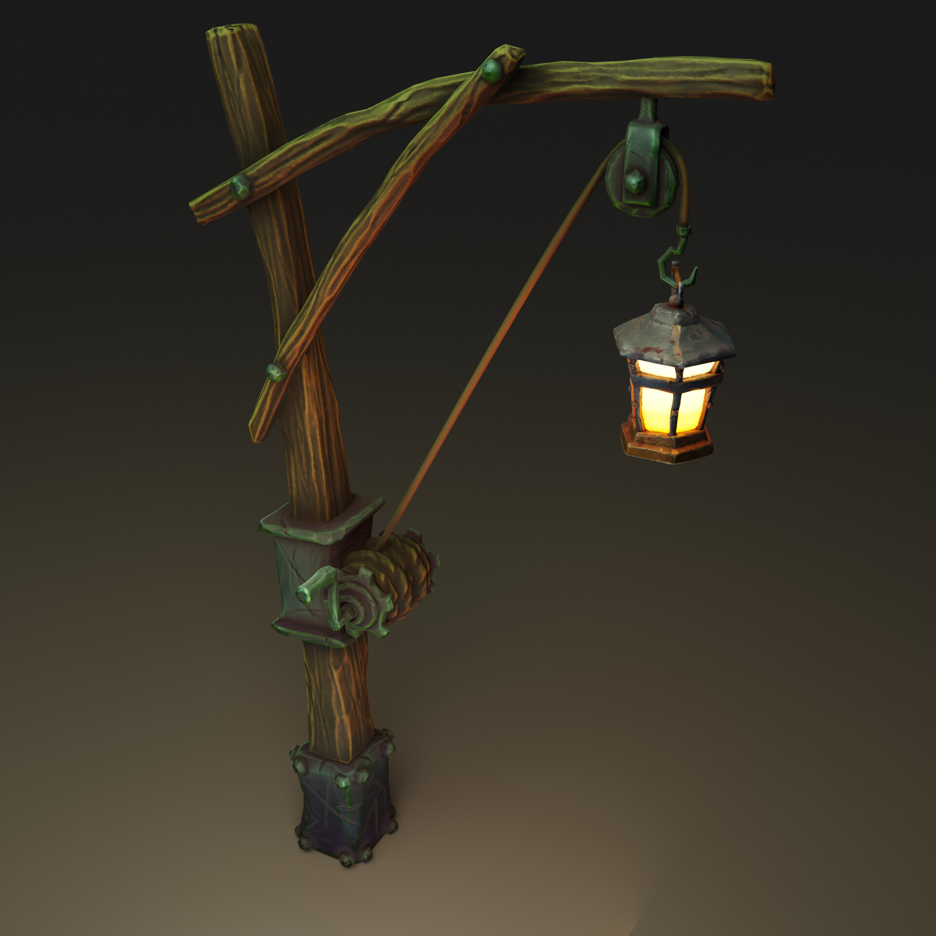 ArtStation - Stylised street lantern