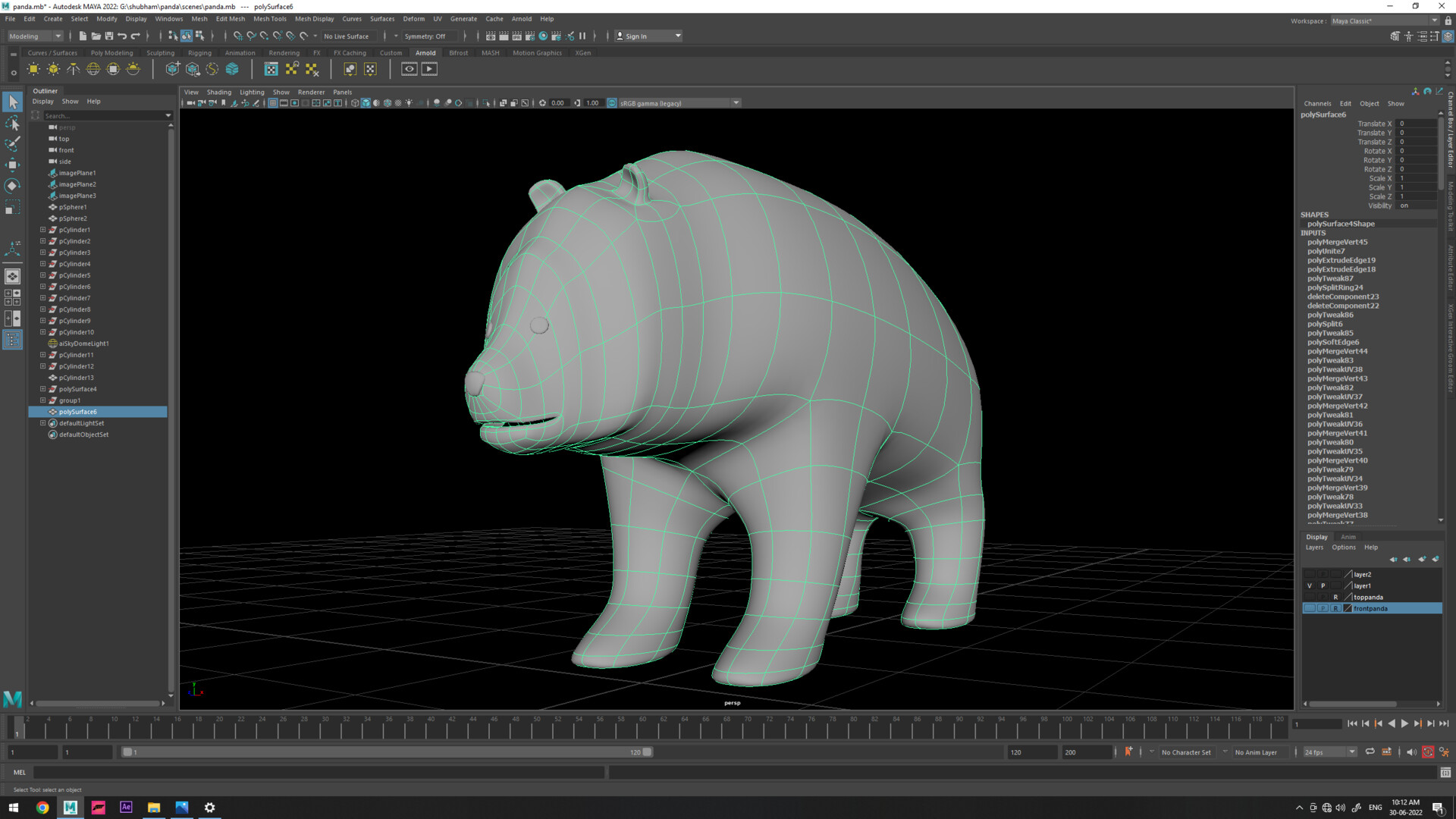 ArtStation - panda low poly