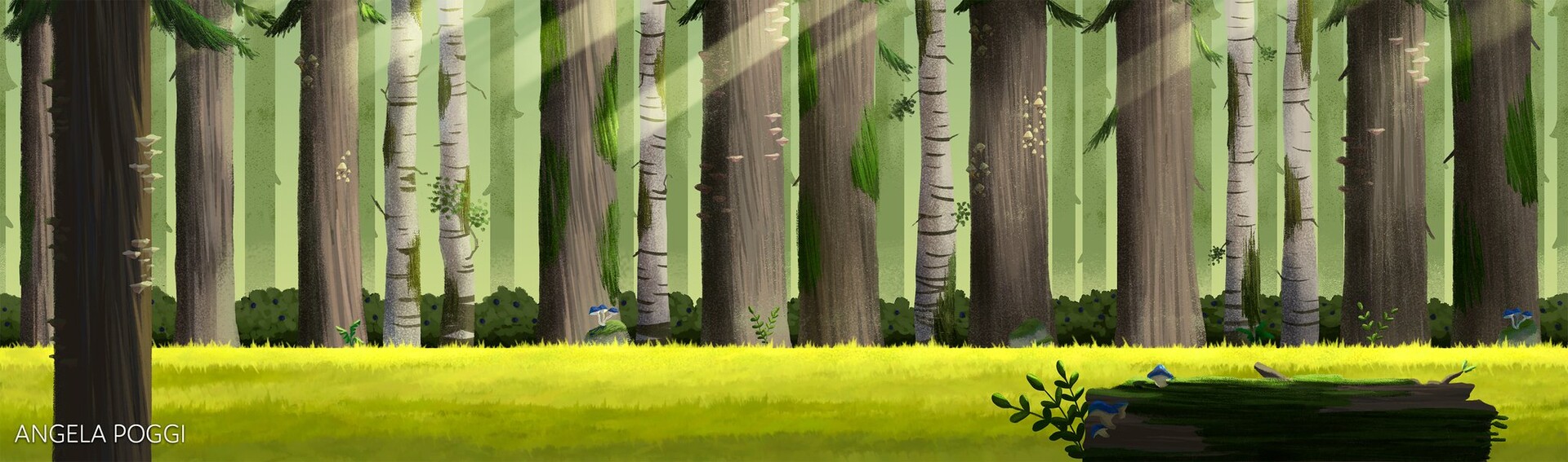 ArtStation - Walking in the Woods