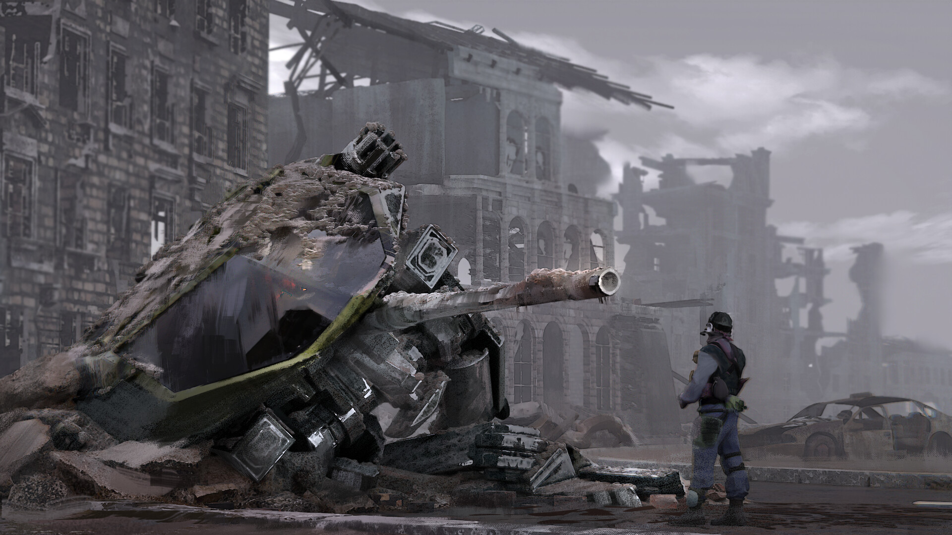 ArtStation - Destroyed Mecha